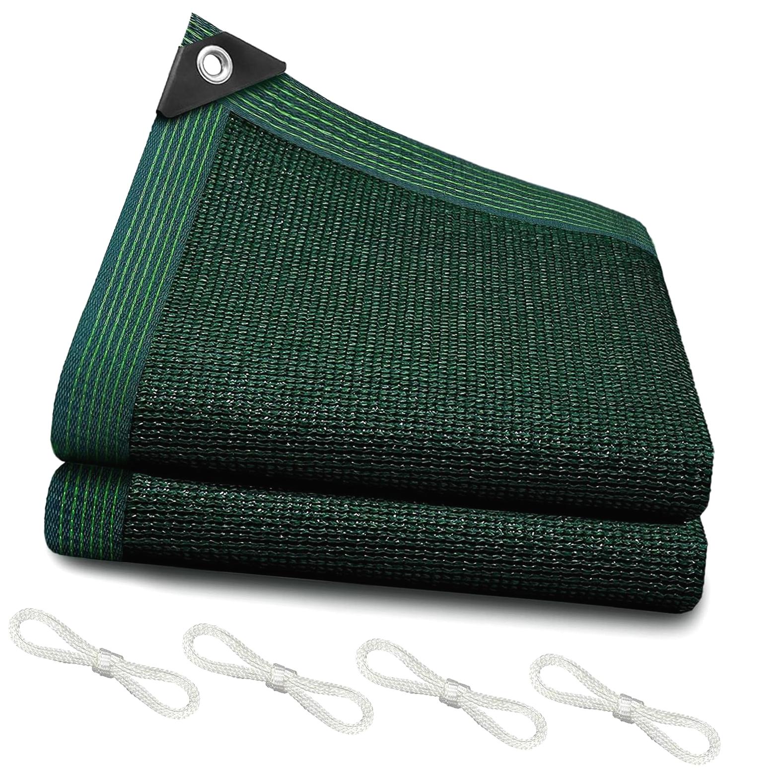 Fuliko 90% Dark Garden Shade Cloth, 6.5x13FT Sturdy Sun Protection Mesh ...