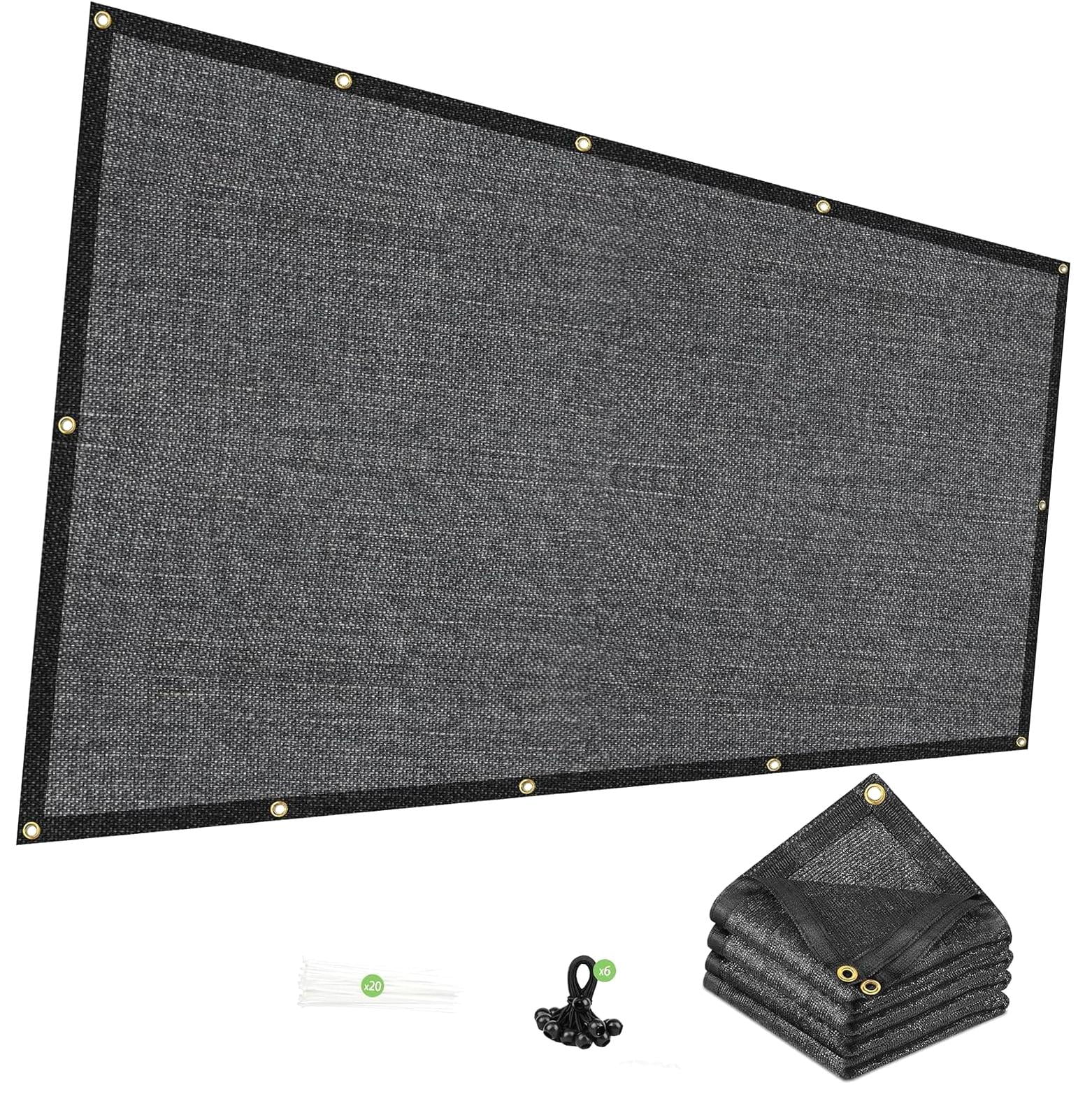 Fuliko 90% Shade Fabric, Anti-Aging 6ftx13ft UV-Resistant Sun Mesh ...