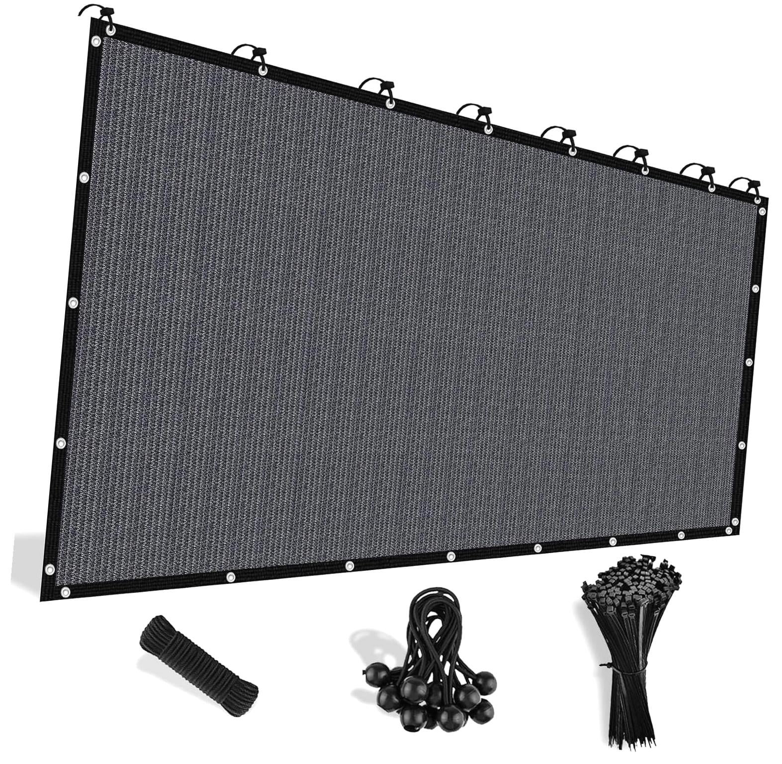 Fuliko 90% Sun Protection Fabric with Eyelets, 5 Feet by 16 Feet ...