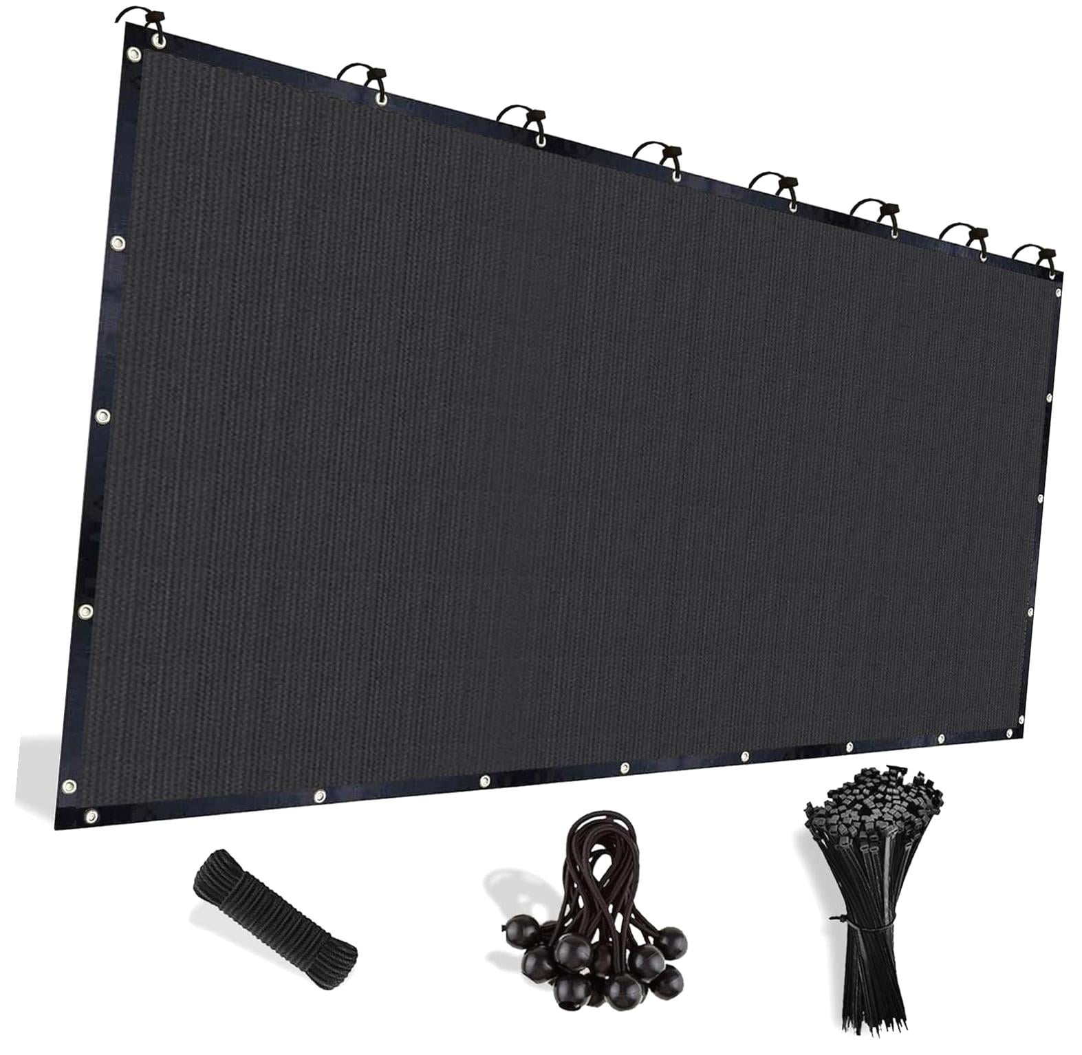 Fuliko 90% Sun Shade Fabric with Grommets, 8' X 10' Pergola Shade ...