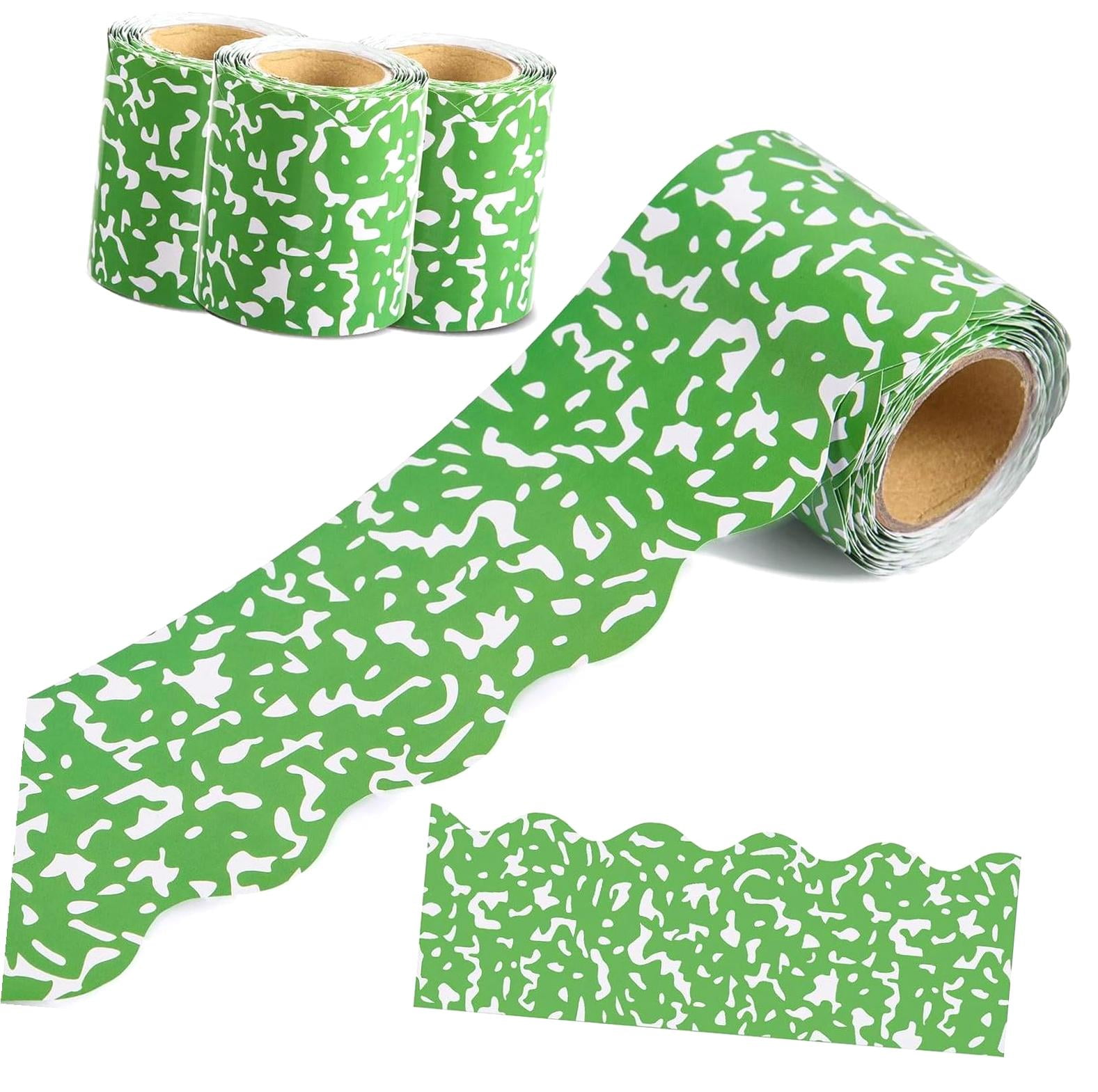 Fuliko 99 Feet Composition Bulletin Board Border Composition Scalloped ...