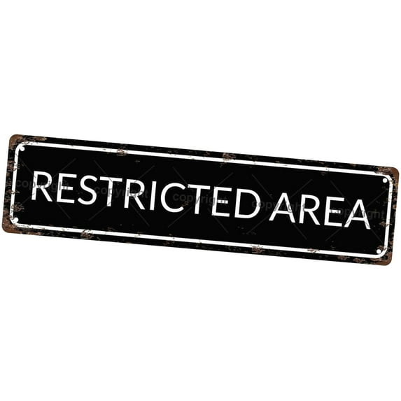 Fuliko AREA Metal Street Sign Cafe Garage Cave Room Wall Bathroom ...