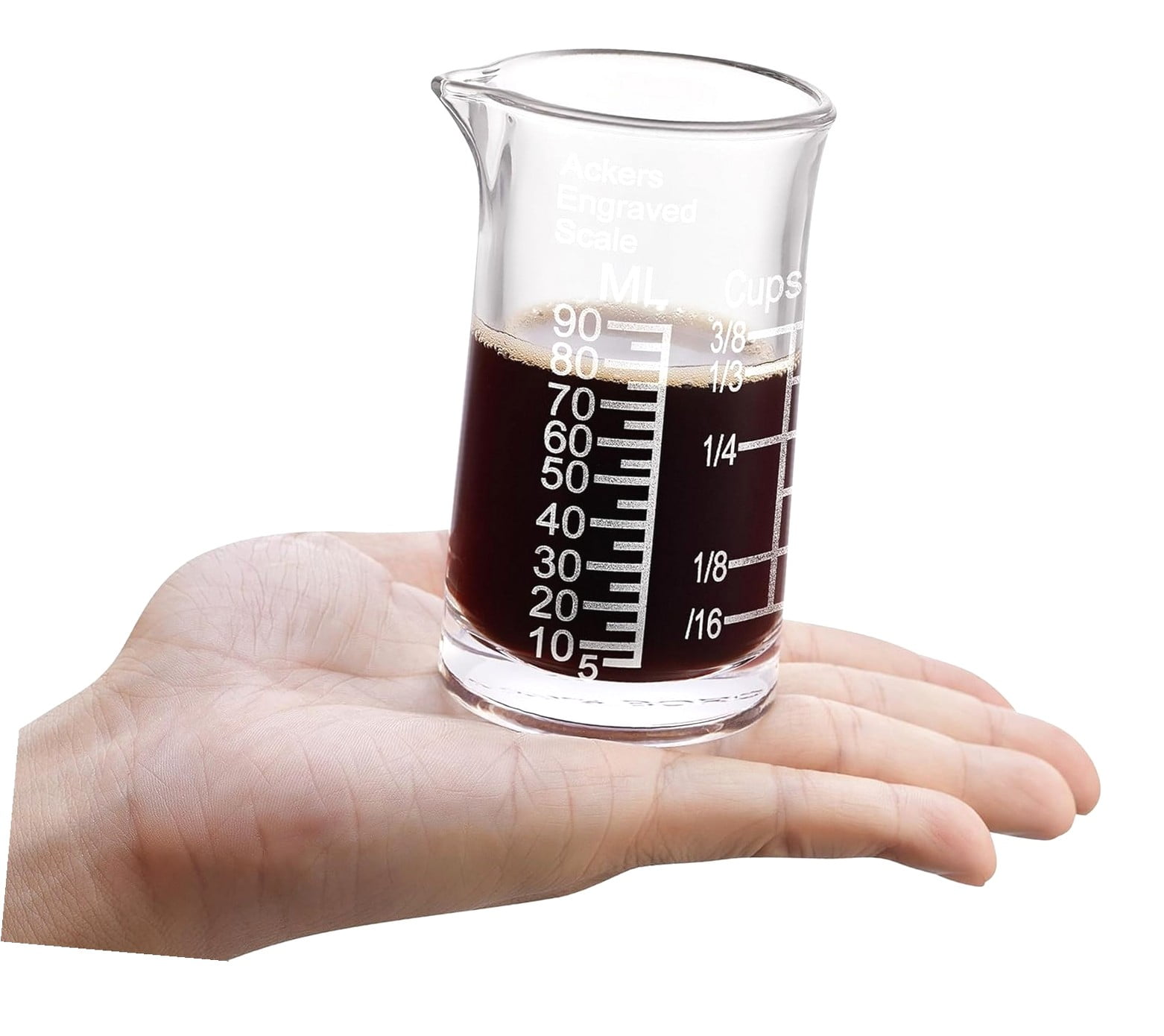 Fuliko Ackers Shot Etching Measuring Cup 3 Ounce/90ML Liquid Cup ...