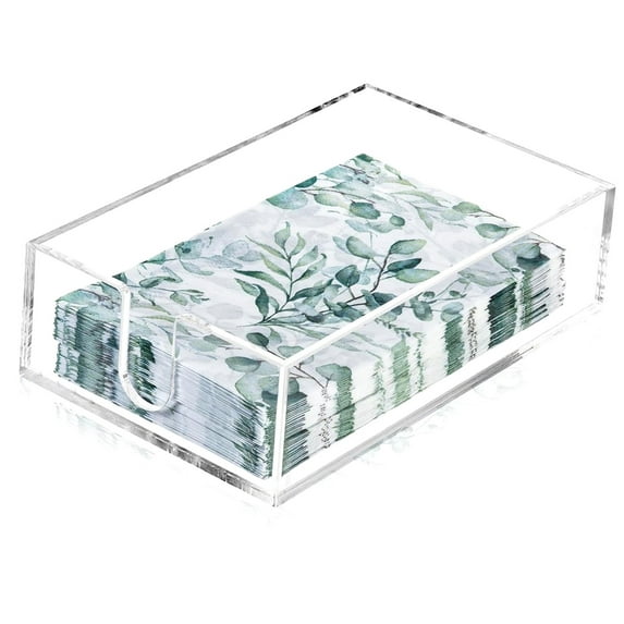 Fuliko Acrylic Holder for Table, Guest Paper Holders for Bathroom, Hand ...