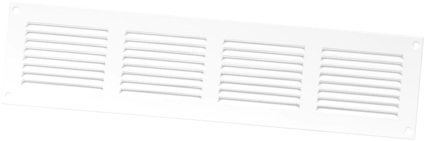 Fuliko Air Vent Cover 16x4 Inch (Outer Dimensions) White Galvanized ...