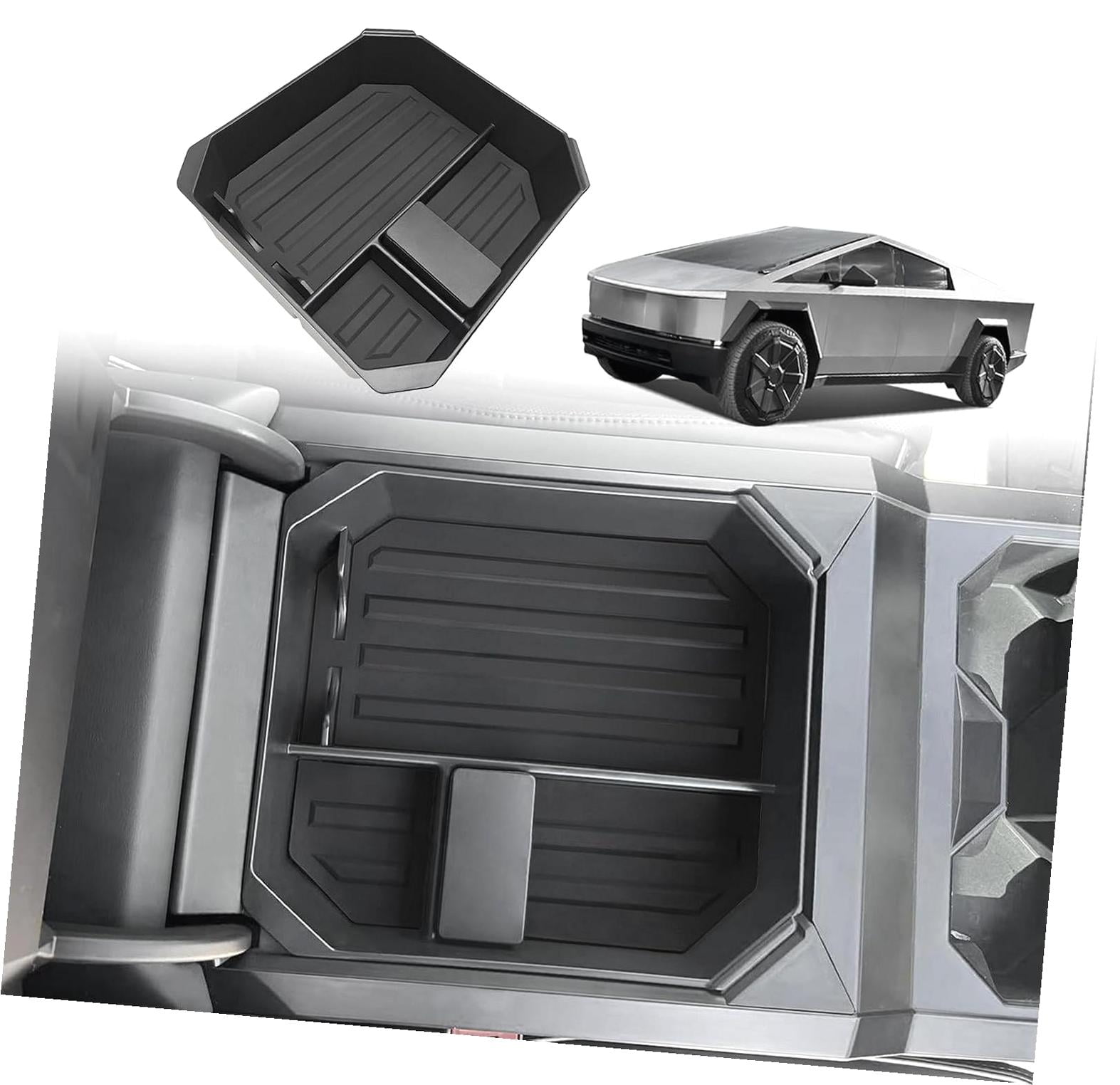 Fuliko Armrest Upper Storage Box for Cybertruck 2024+ Pickup Center ...