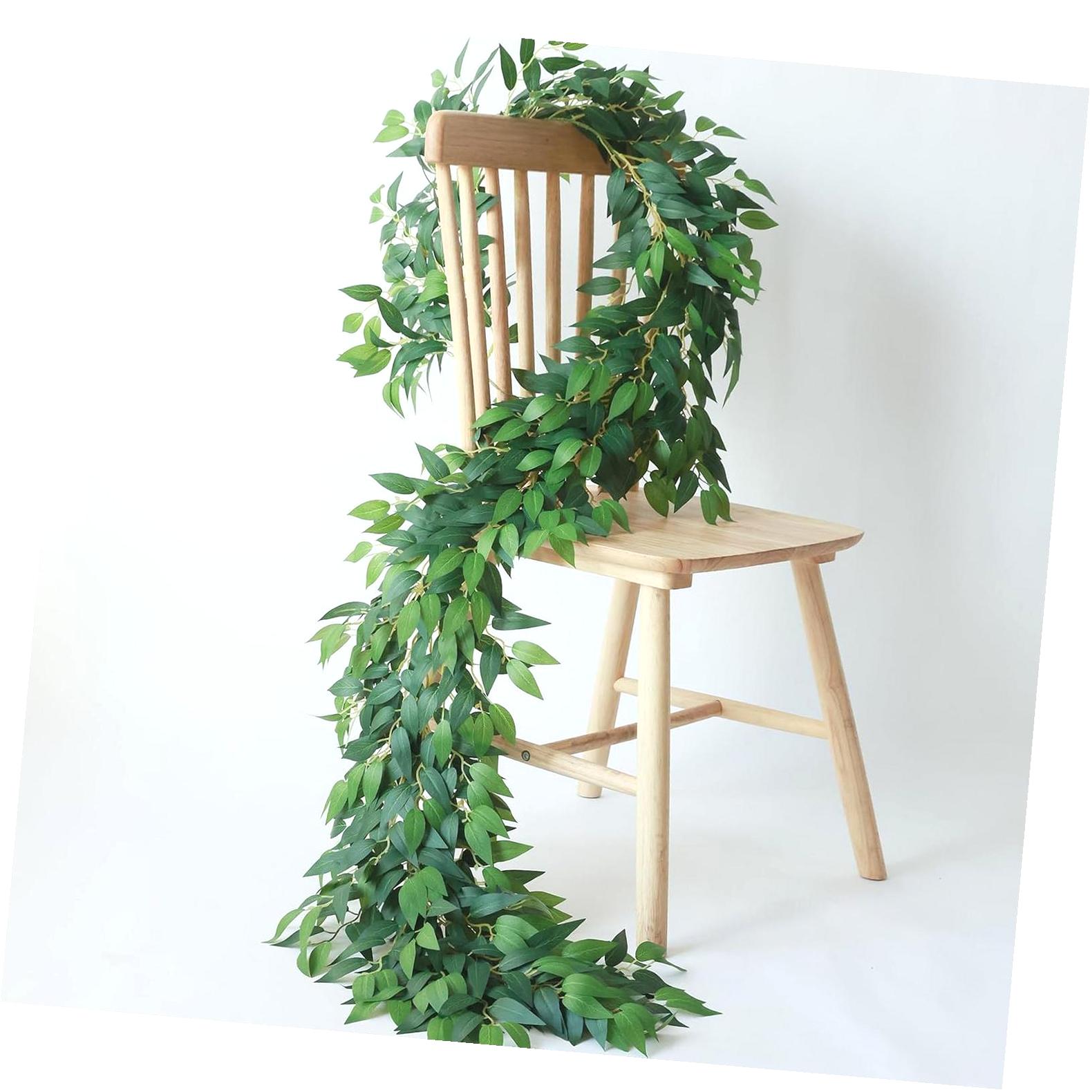 Fuliko Artificial Vines Garland 10 Feet Faux Italian Ruscus Vine ...