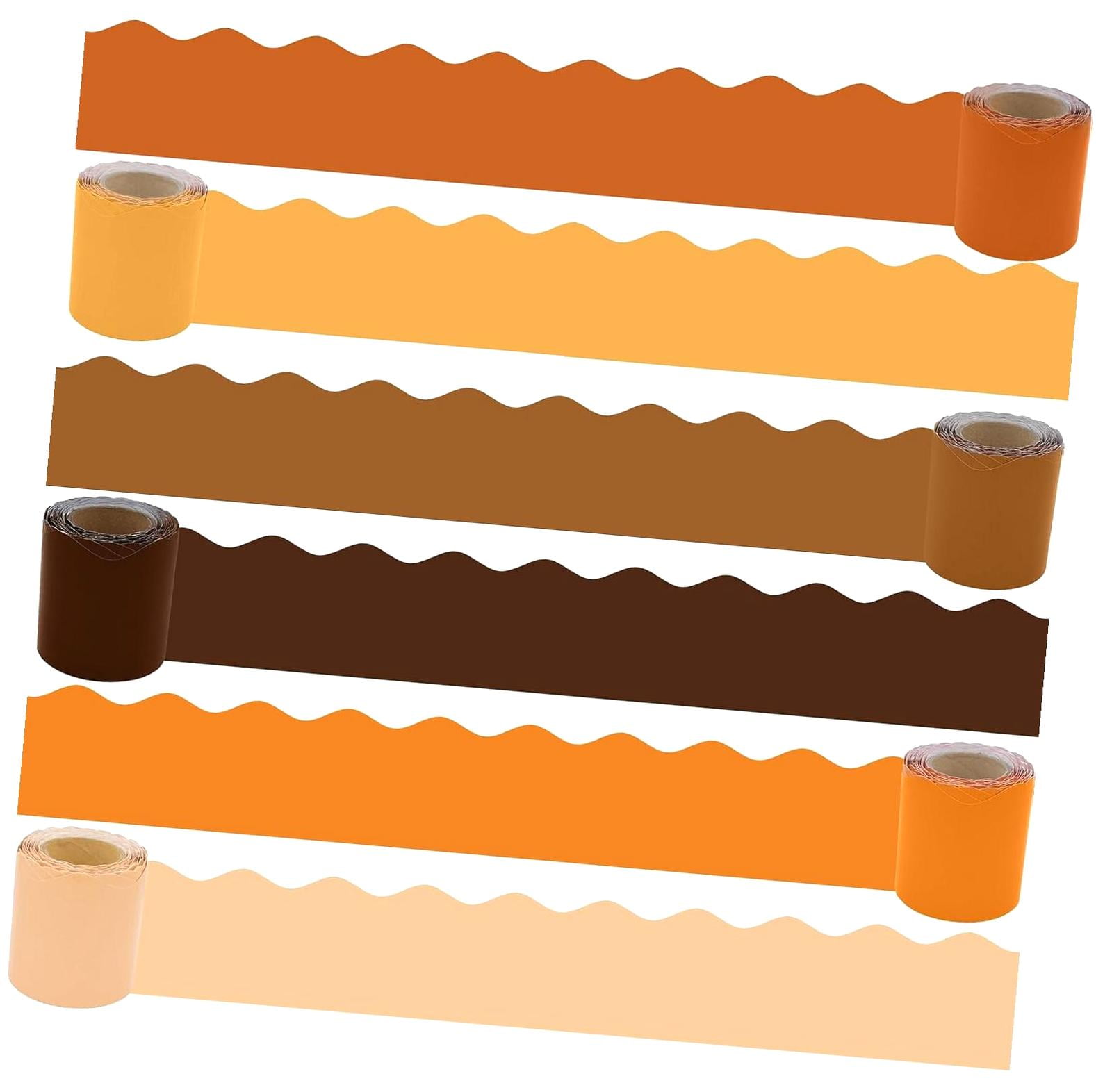 Fuliko Autumn Bulletin Board Borders Decorations Collection - 6 Rolls ...