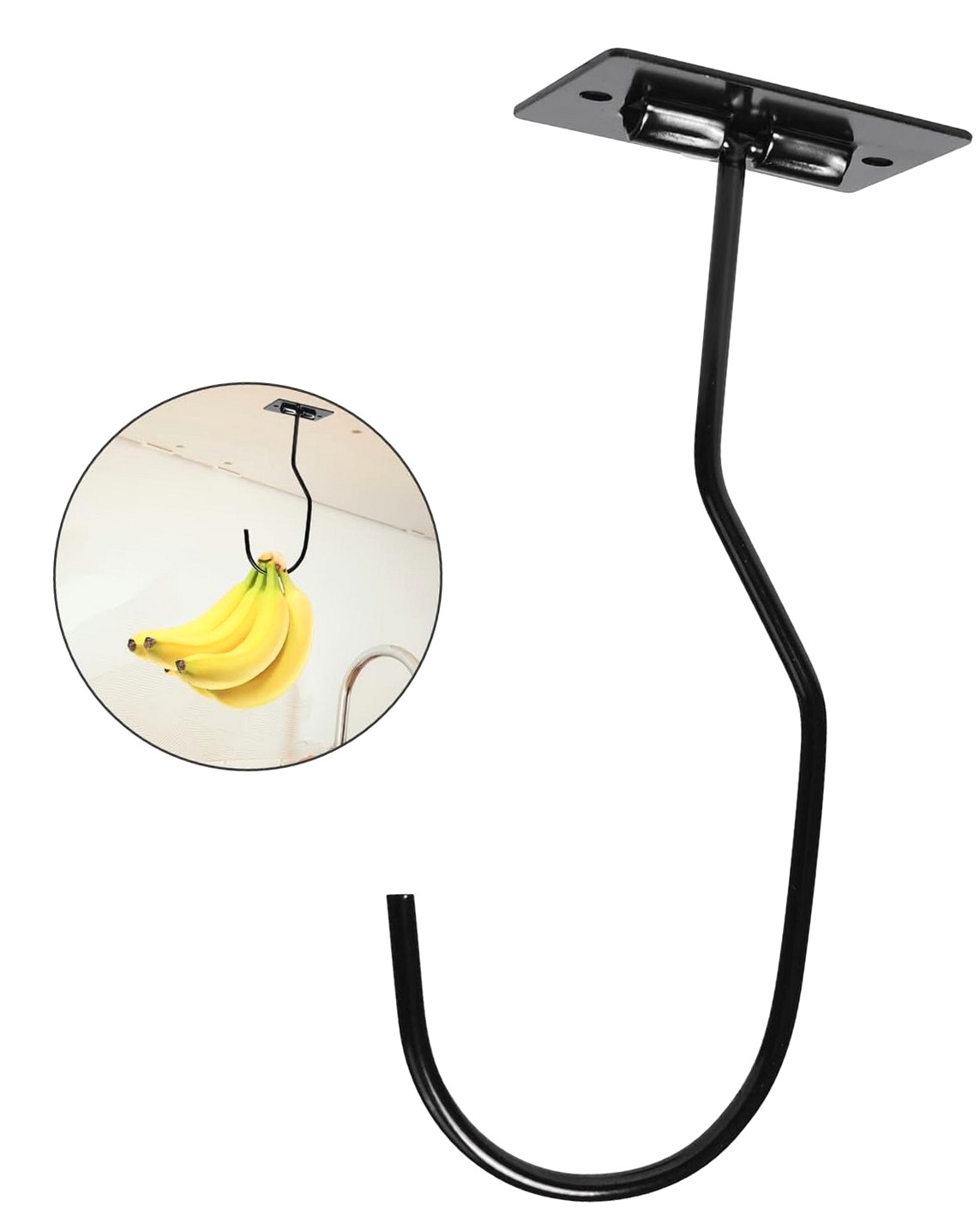Fuliko Banana Under Cabinet-Adhesive Banana Holder-for Hanging Banana ...