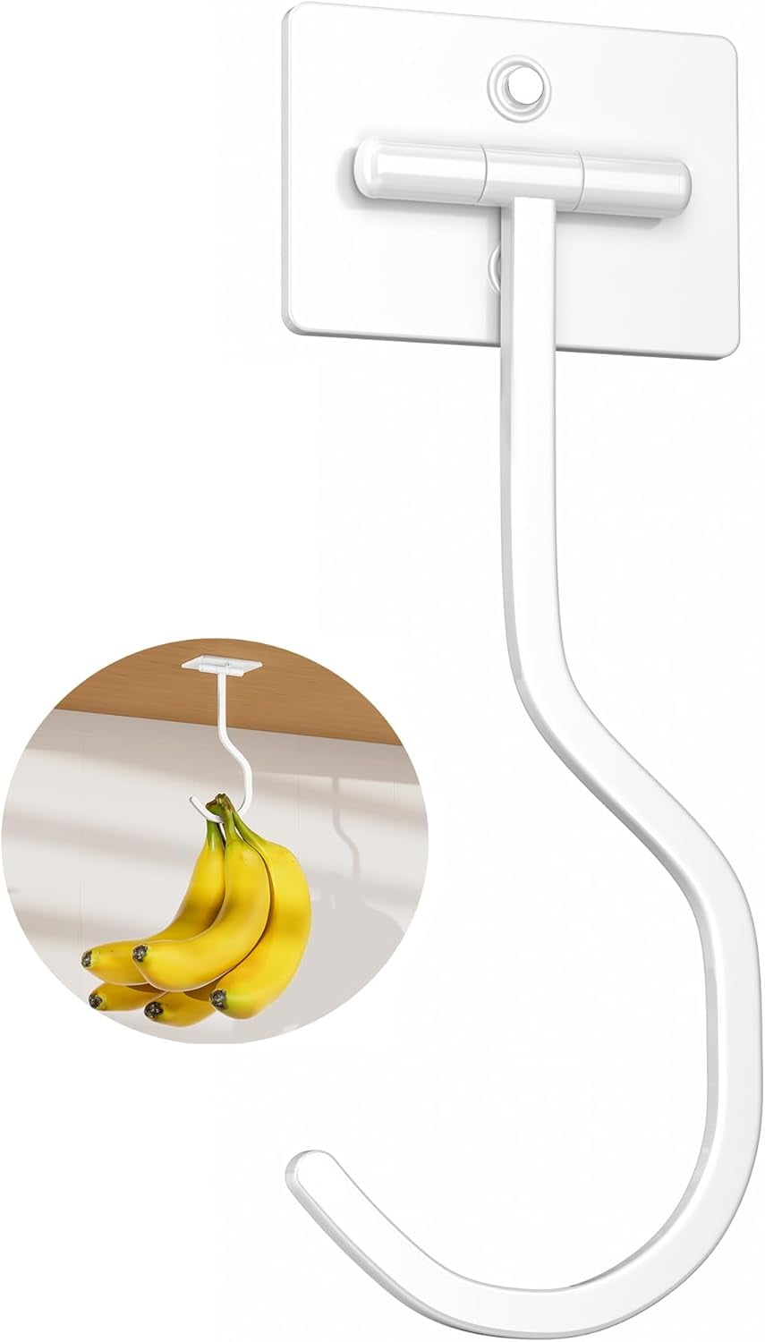 Fuliko Banana Under Cabinet Holder: Foldable Banana Hanger with ...
