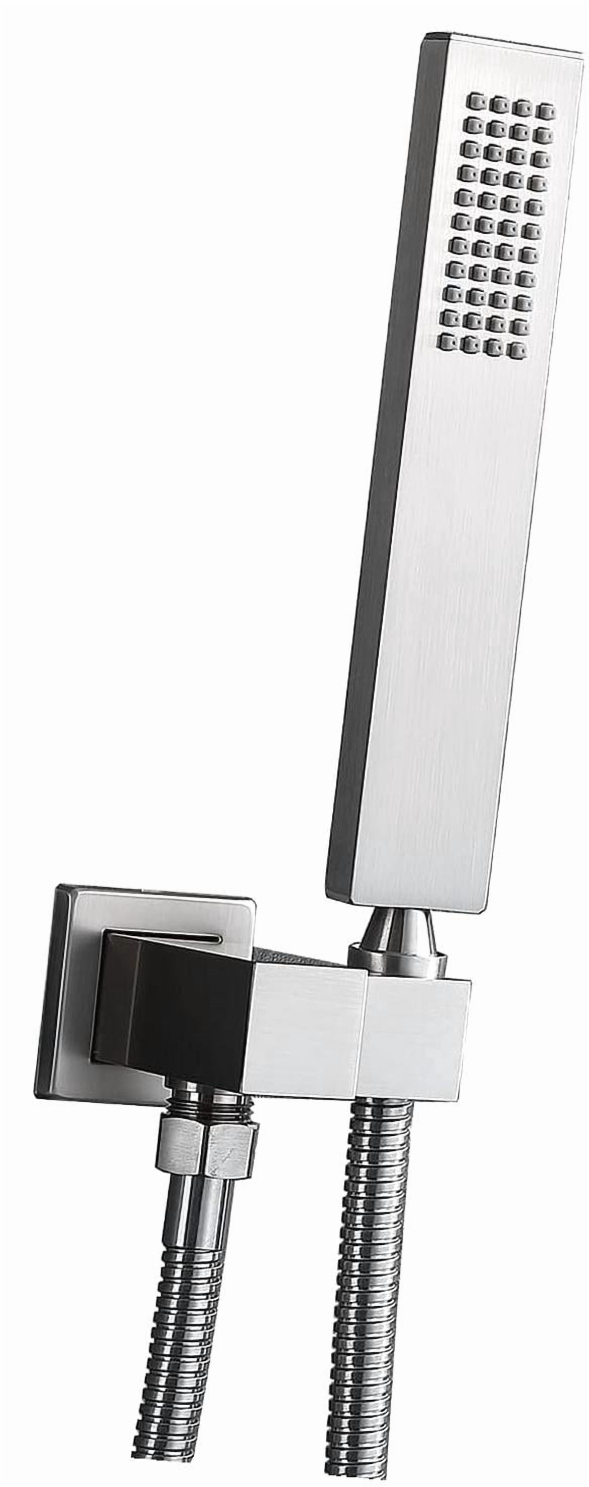 Fuliko Bathroom Square Matte Solid Hand Held Showerhead with Wall Mount ...