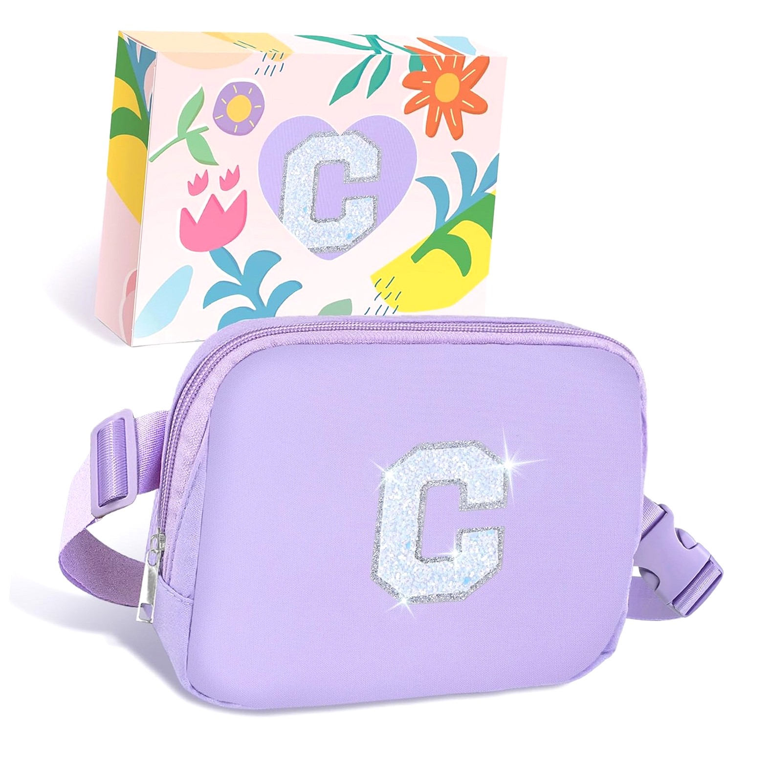 Fuliko Belt Bag Initial Fanny Waist Pack Small Stylish Body Purse for ...