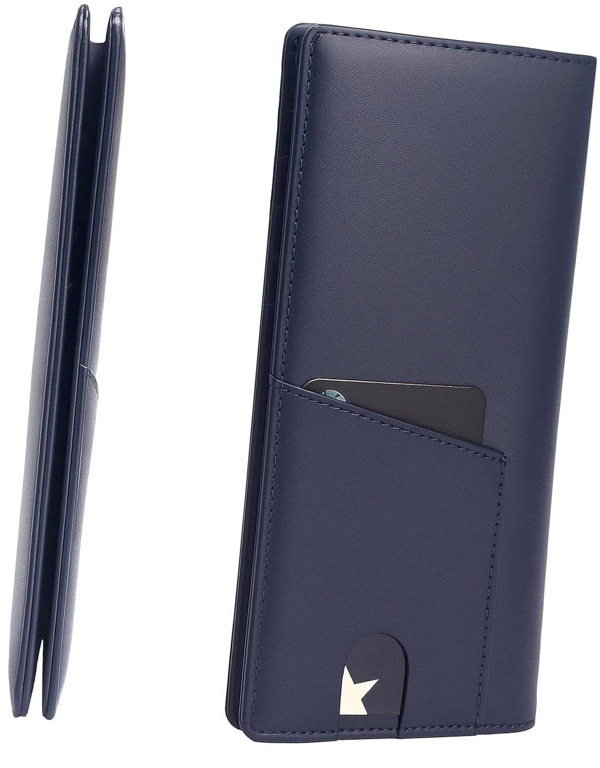 Fuliko Bifold Slim Long Wallet for RFID , Thin Card Holder with ID ...