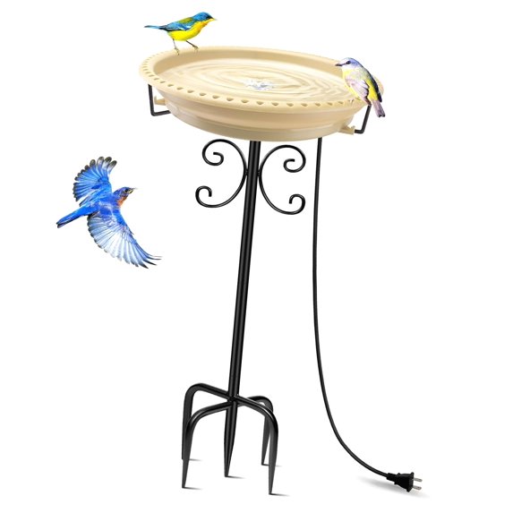 Fuliko Bird Heater for Winter, Upgraded 100W Bird Baths for Outdoors ...
