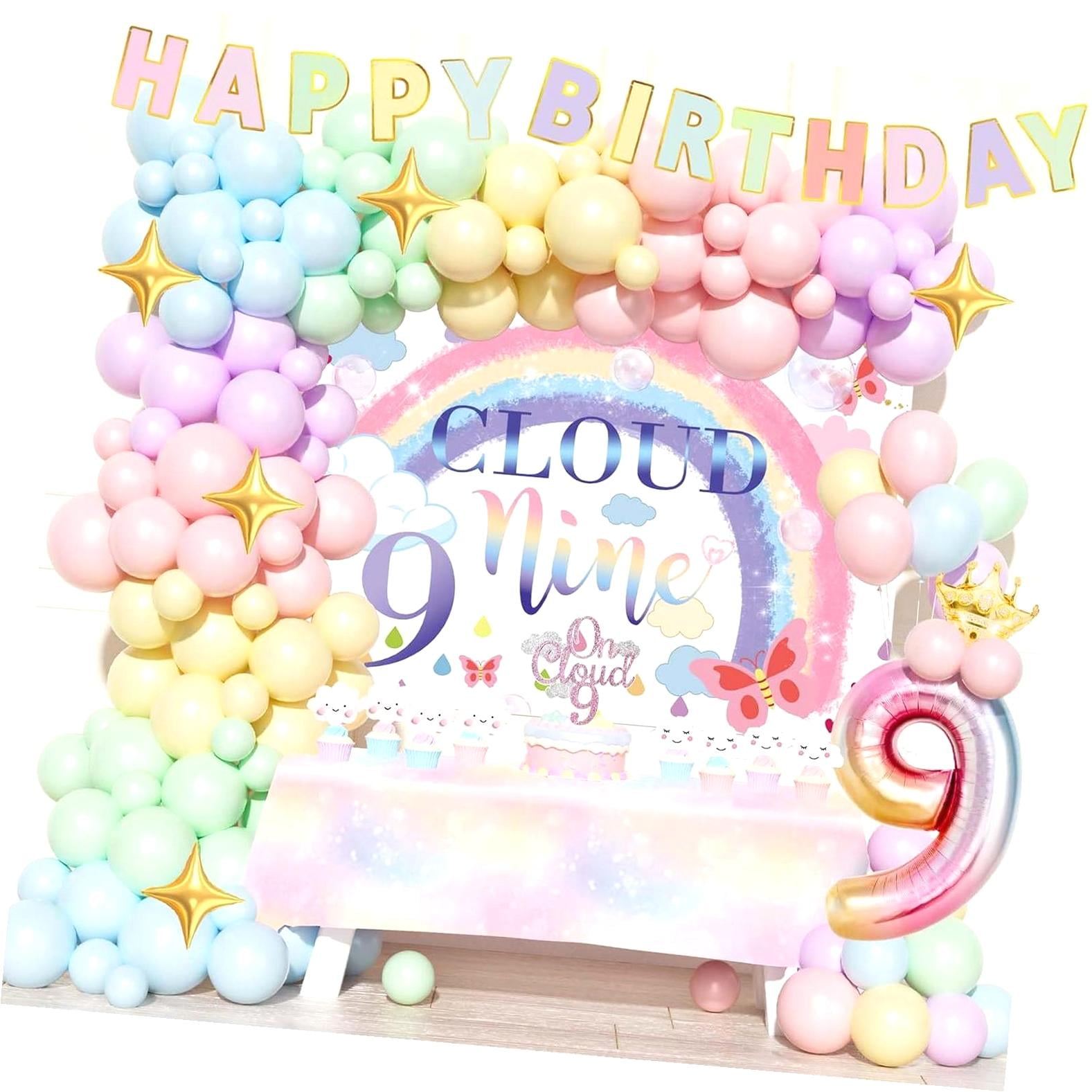 Fuliko Birthday Decor for Girls – 124 Piece Themed Ninth Birthday ...