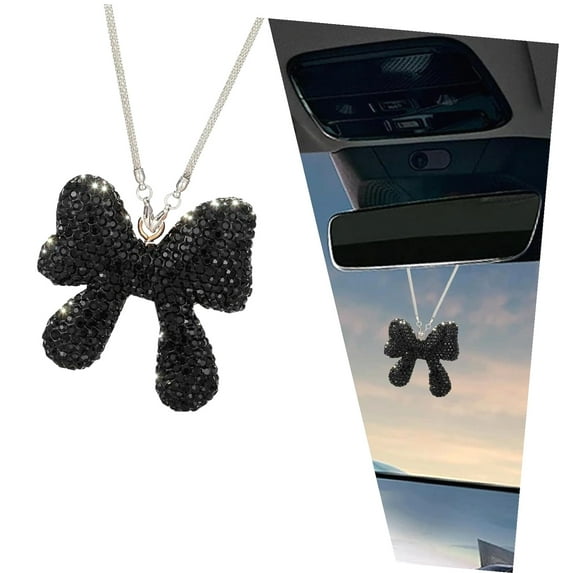 Fuliko Bling Car Rearview Mirror Hanging Ornament, Attractive Rearview ...
