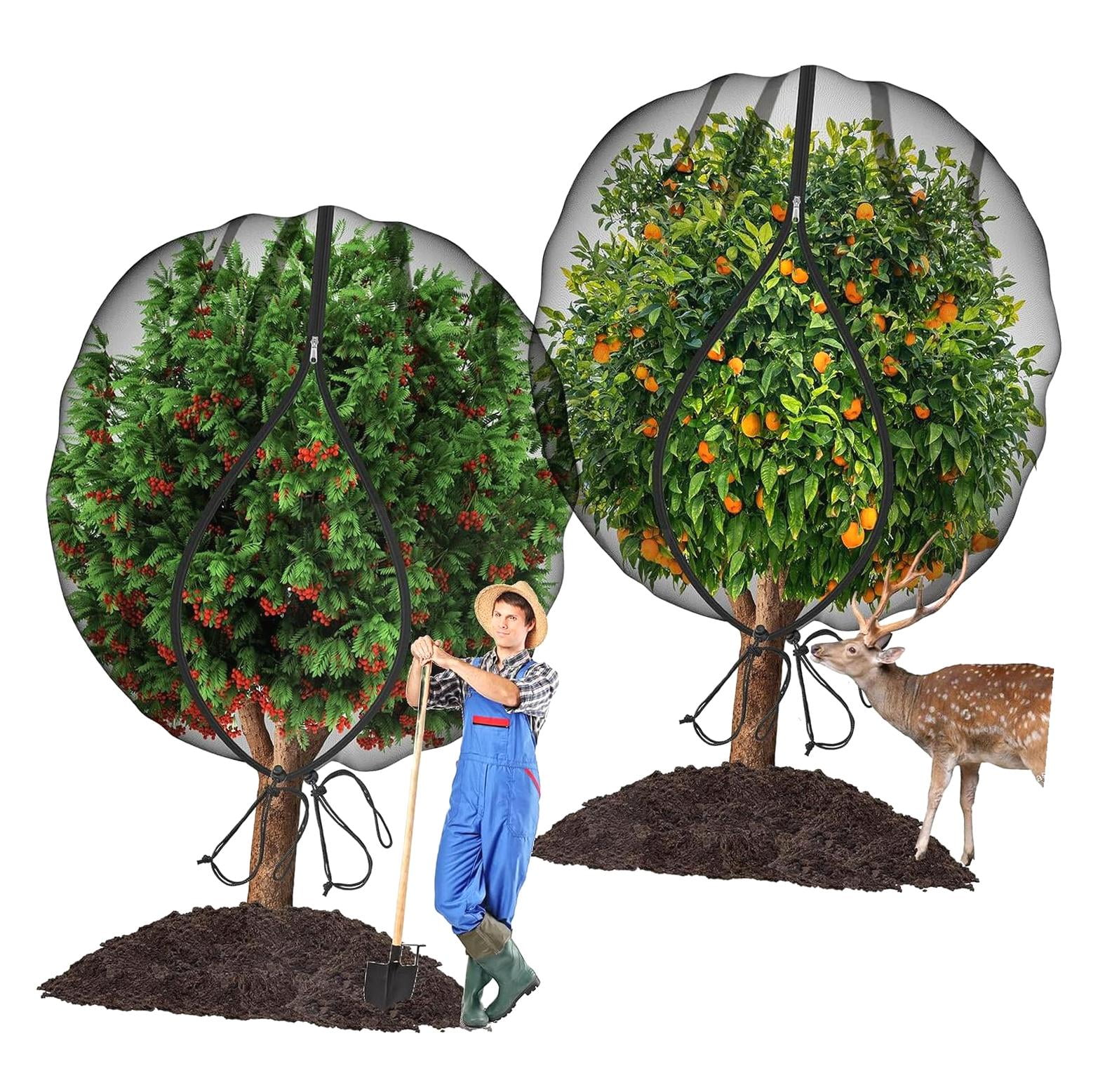 Fuliko Blueberry Bush Netting Cover 8.2x8.2 Ft with Upgraded Zipper ...