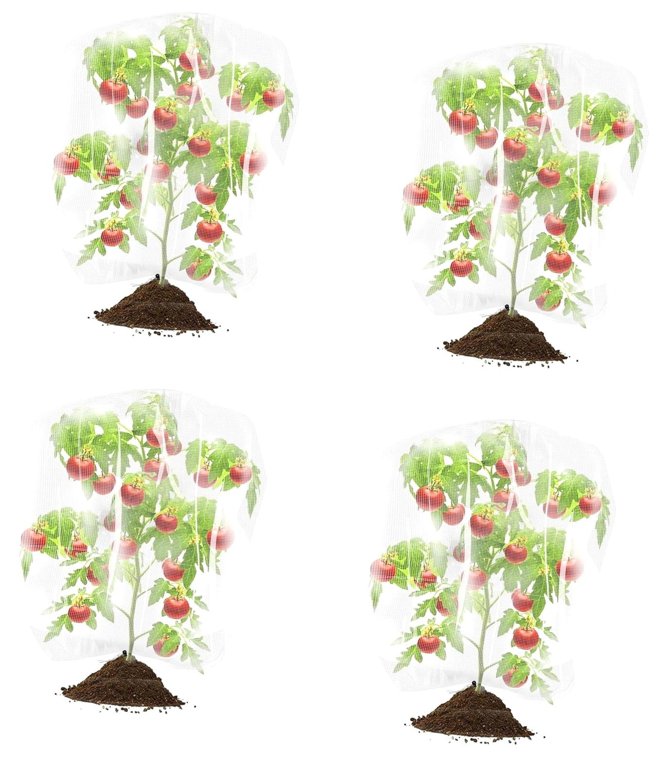 Fuliko Blueberry Bush Protective Netting with Drawstring, 4 Pack, for ...