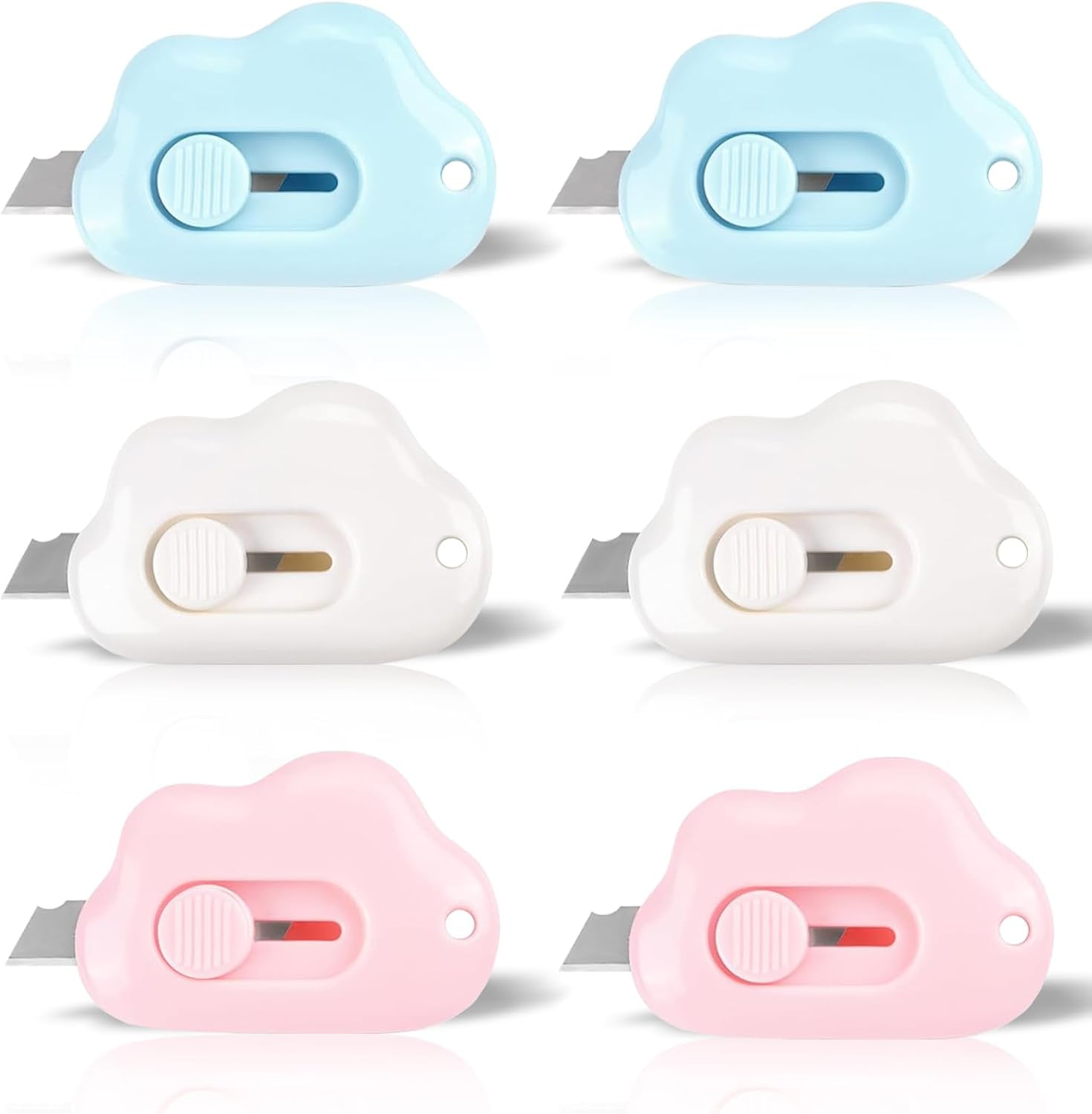 Fuliko Box Set, 6-Pack Retractable Letter Opener, Adorable Tiny Letter ...