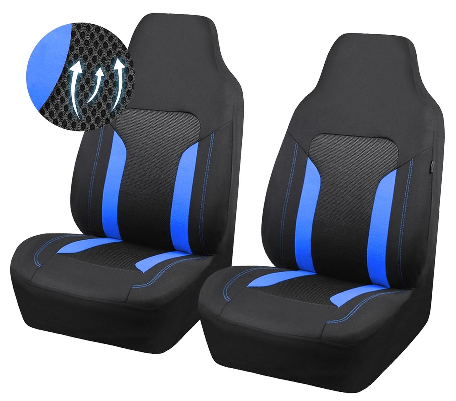 Fuliko Bucket Car Seat Cover, 3D Air Mesh-100% Sporty Front Seats ...