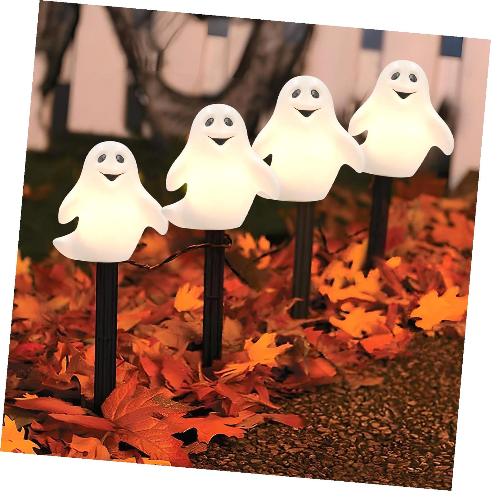 Fuliko C7 Ghost Pathway Marker Lights - 4 Stake Lights with 7Ft String ...