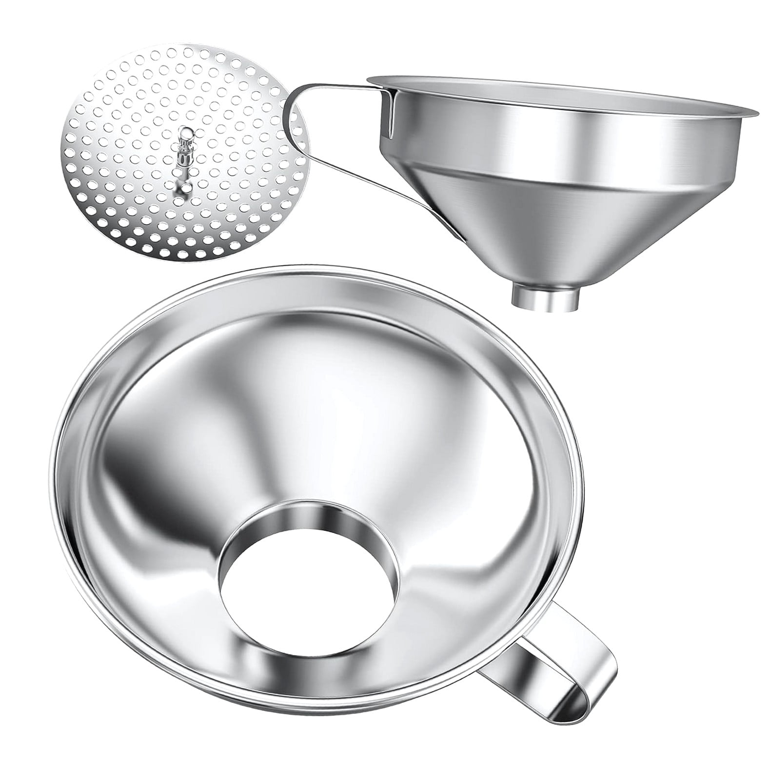 Fuliko Canning Funnel for Mouth and Regular Jars, Steel Kitchen Use ...