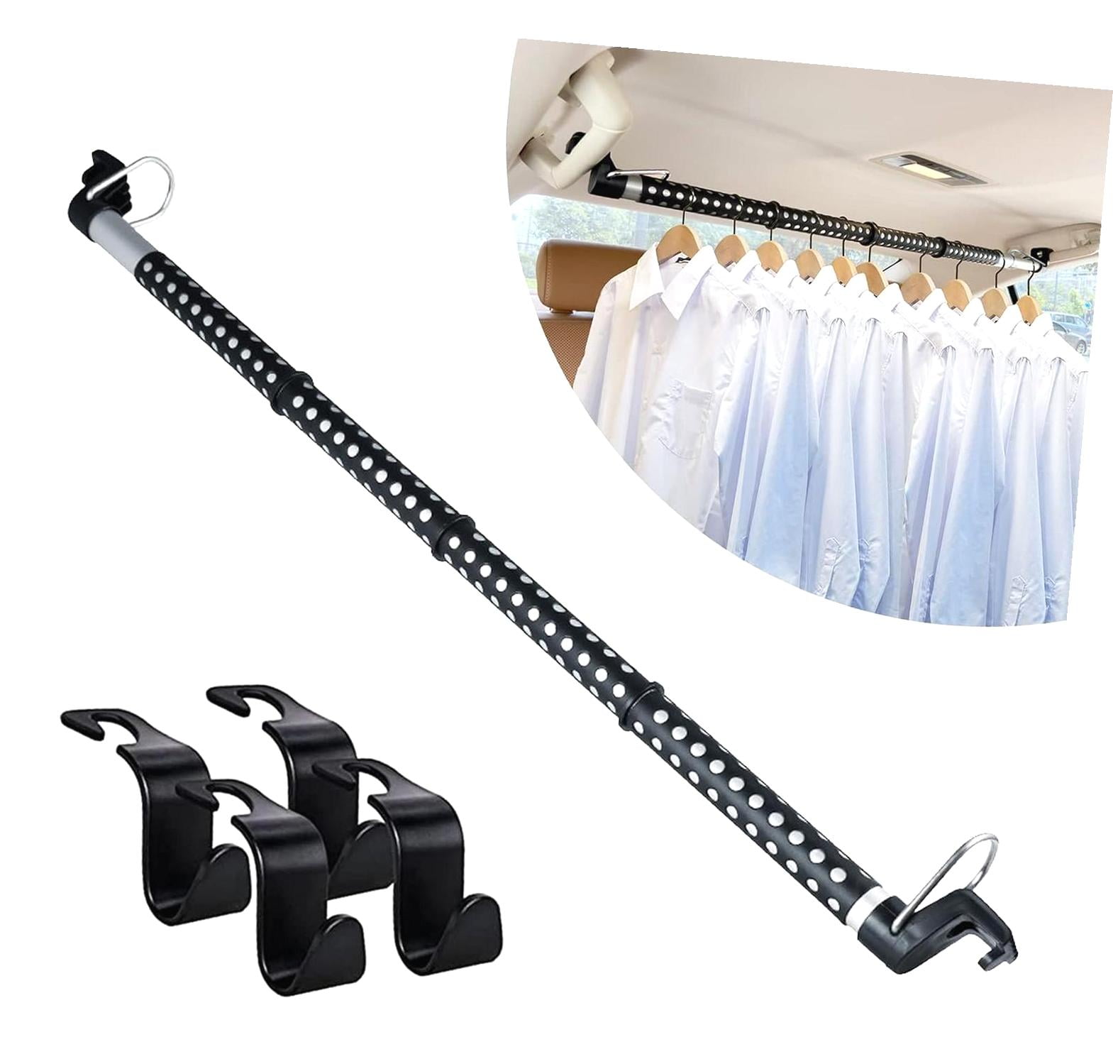Fuliko Car Clothes Hanger with 4 Pack Car Seat Headrest Hook ...