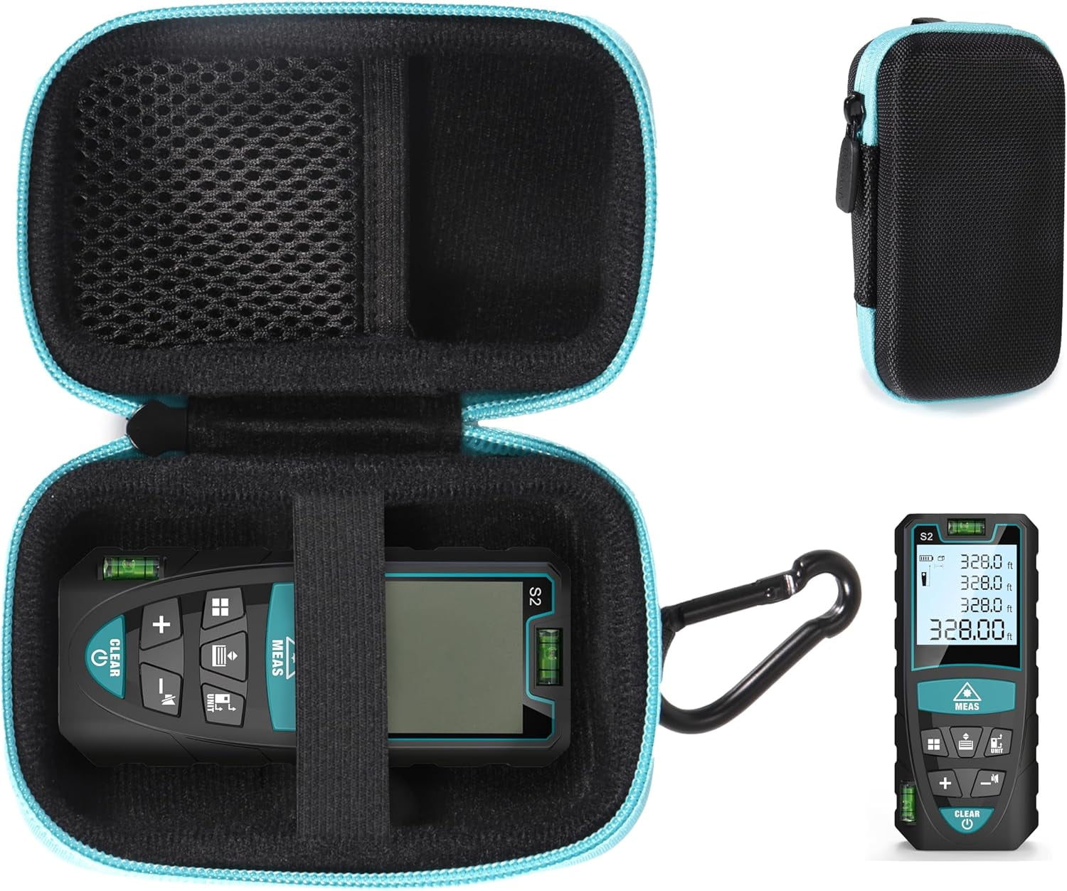 Fuliko Case for Measure, RockSeed 165 Feet Distance Meter with 2 Levels ...