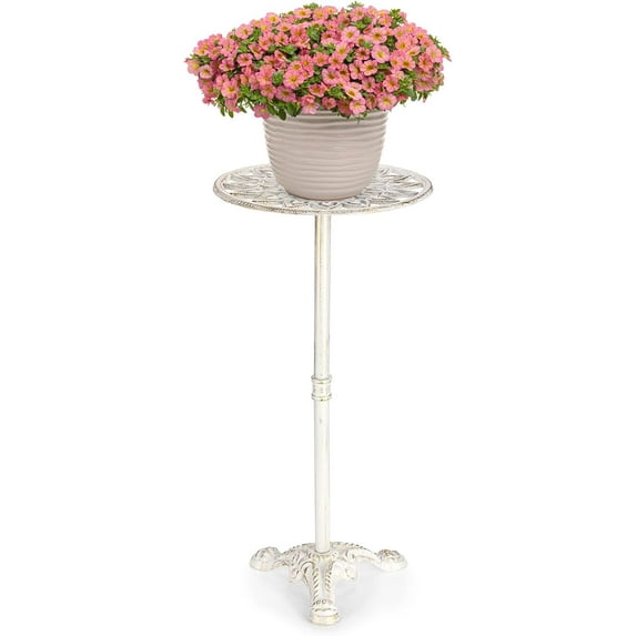 Fuliko Cast Iron Tall Plant Stand Pot Holder, Pedestal Potted Plant ...