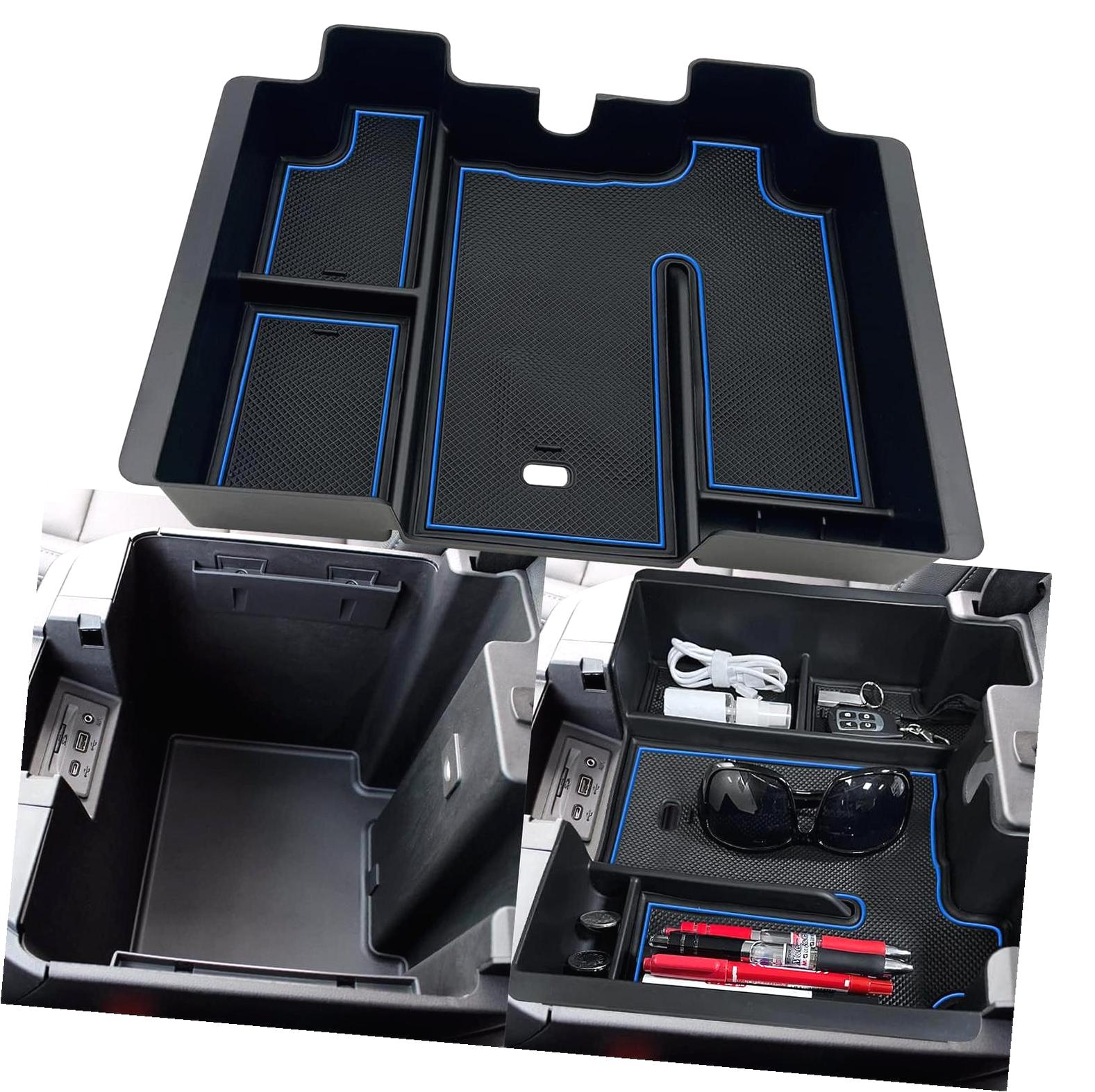 Fuliko Center Console Organizer Tray for 2019-2022 Chevy Silverado 1500 ...