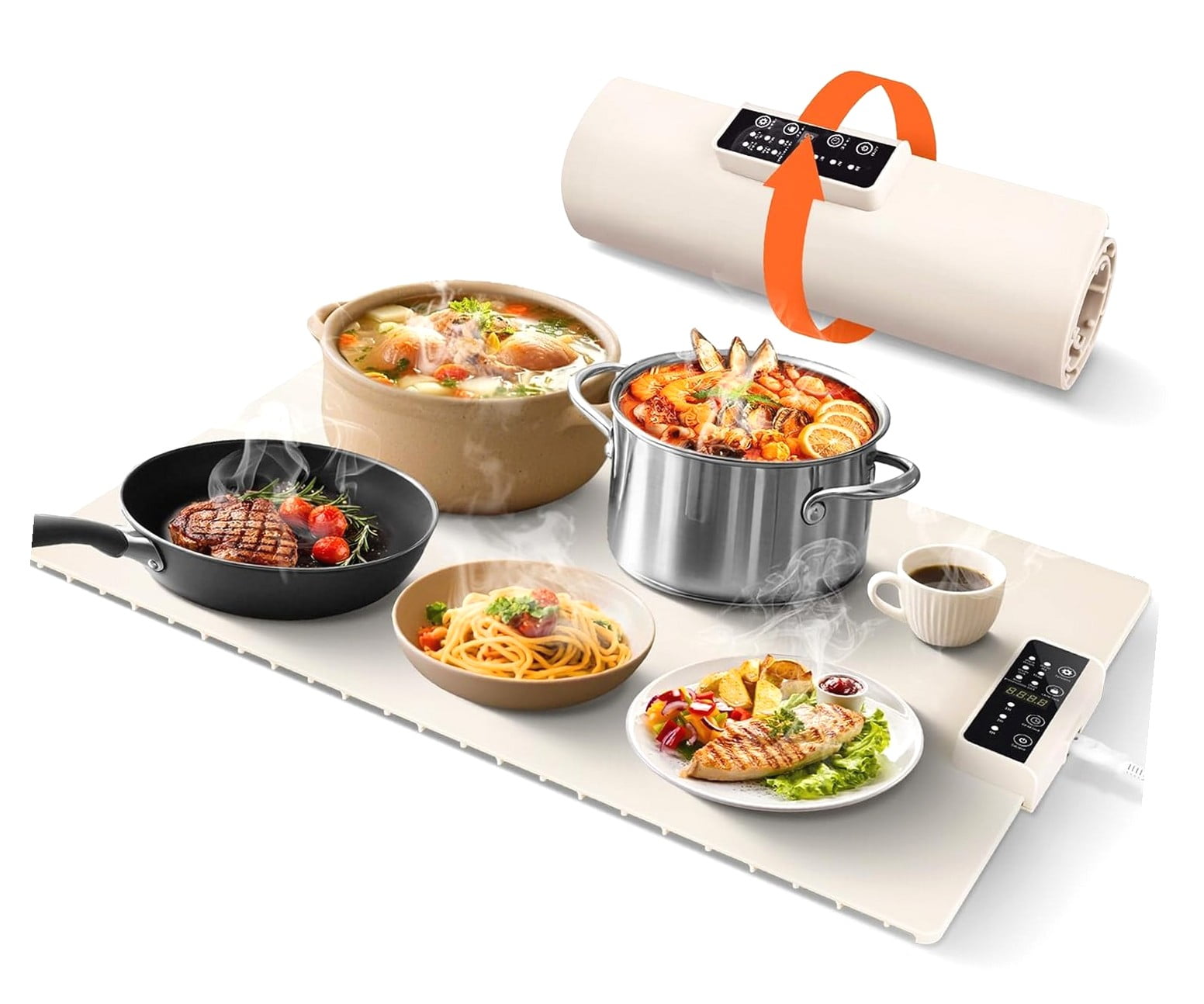 Fuliko Chafing Dishes Food Electric Heating Pad with Temperature ...