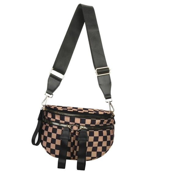 Fuliko Checkered Bum Bag Checkered Bags for Checker Fanny Pack Bumbag ...