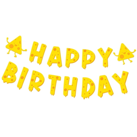 Fuliko Cheese Birthday Party Decorations Banner for Macaroni and Cheese ...