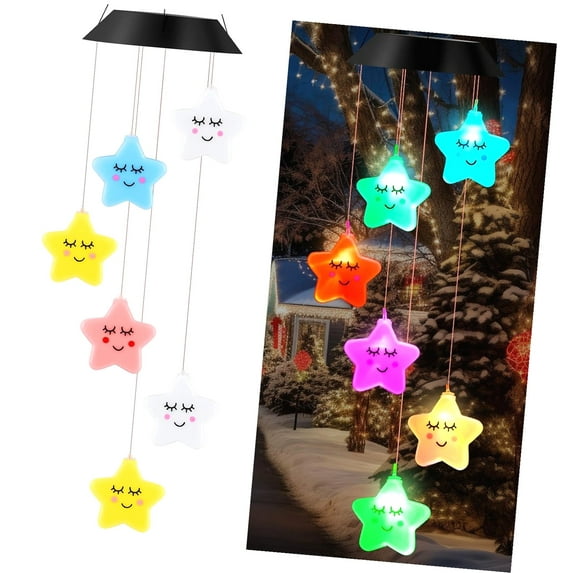 Fuliko Christmas Solar 27.5inch Hanging for Yard, Porch, , Pajama Party ...
