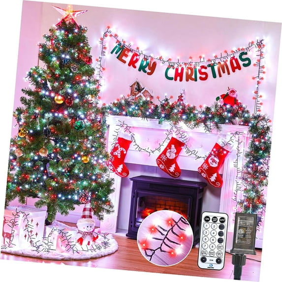 Fuliko Christmas Tree Lights Cluster Lights 1000 50 Ft Christmas String ...