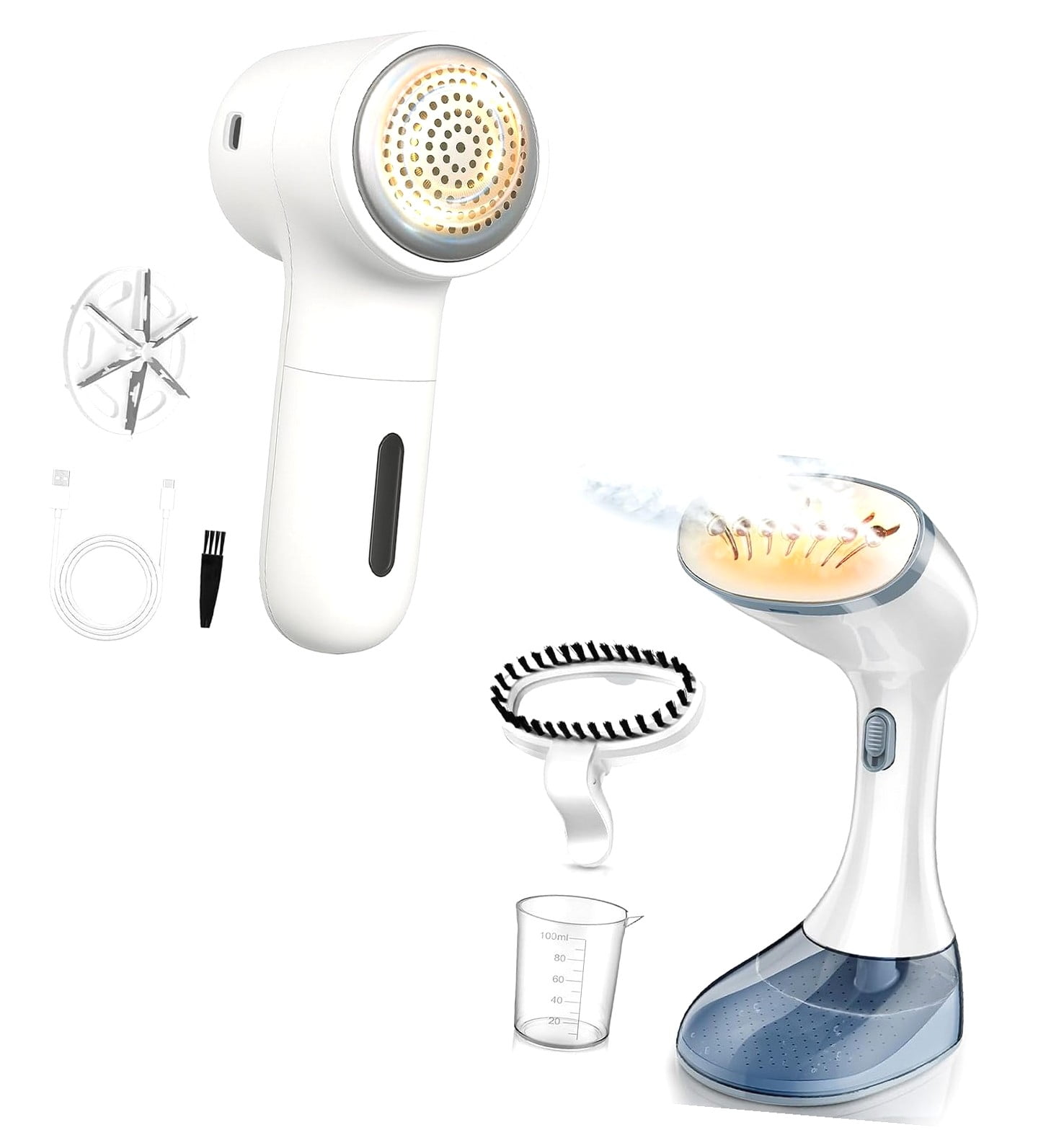 Fuliko Clothes Steamer and Shaver, 1800W Garment Steamer with 3 Levels ...