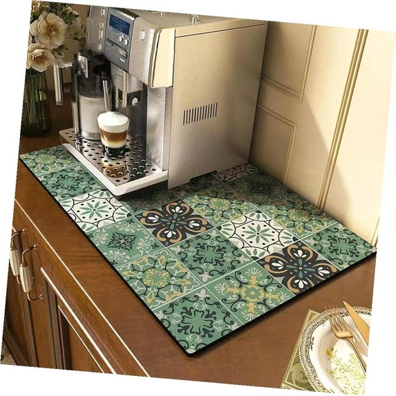 Fuliko Coffee Maker Mat for Countertop Coffee Drying Mat 12X16 ...