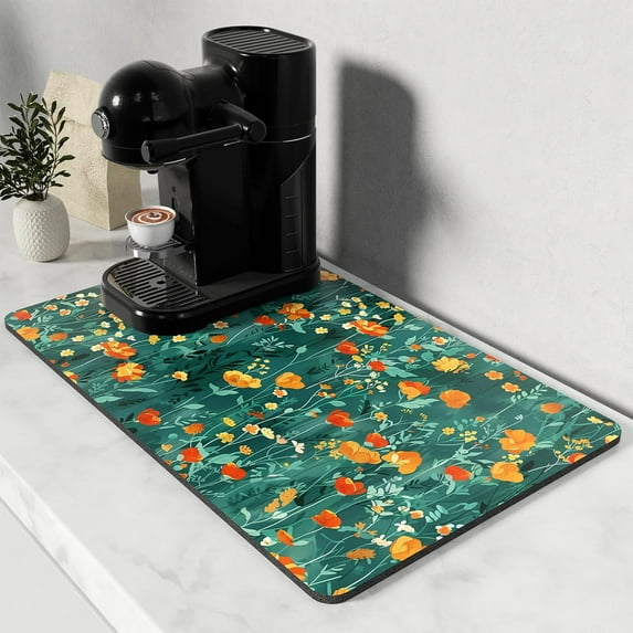 Fuliko Coffee Mat, 12" 19" Coffee Mats for Machine Station and ...