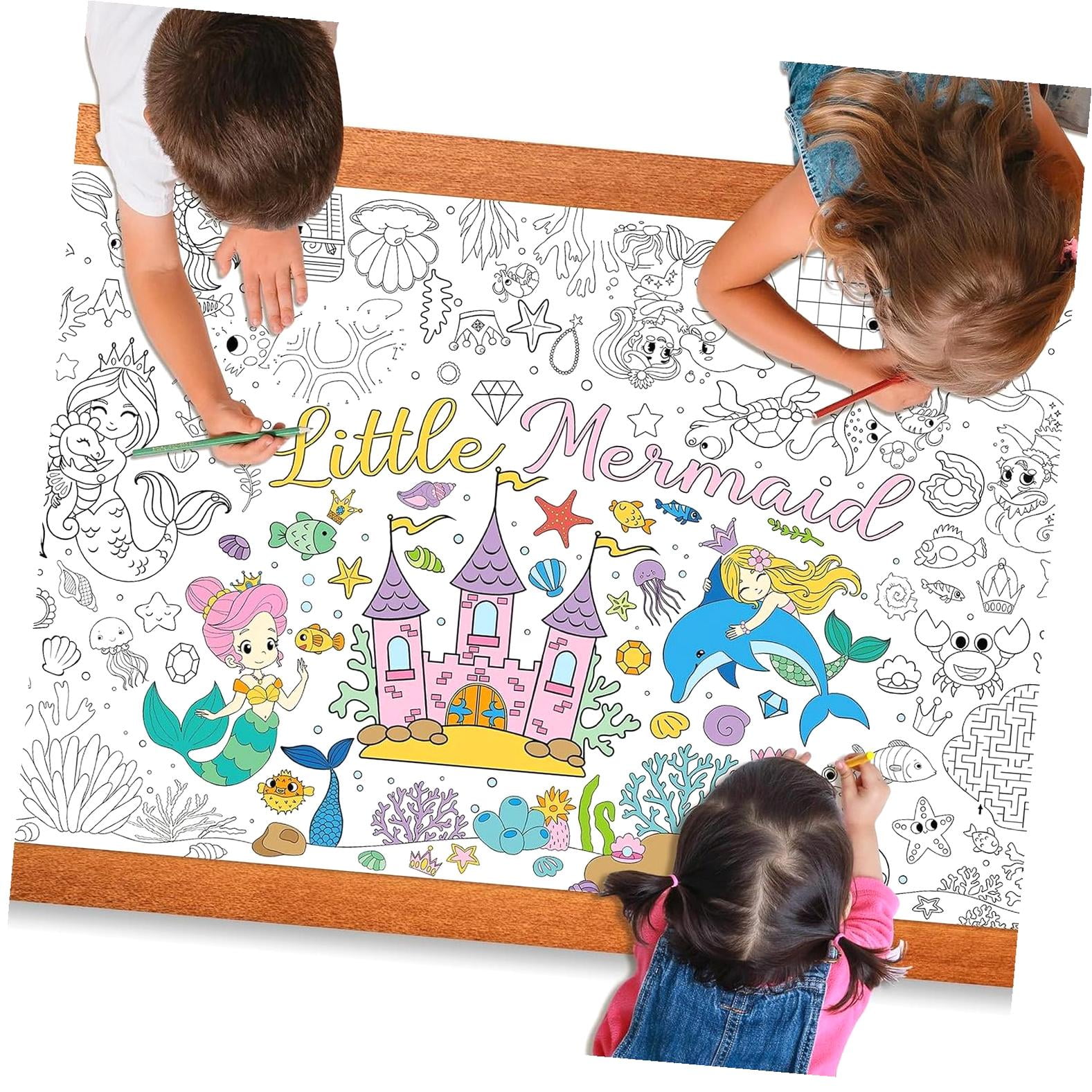 Fuliko Coloring Poster for 30 x 72 Inch, Large Coloring Poster Sheets ...