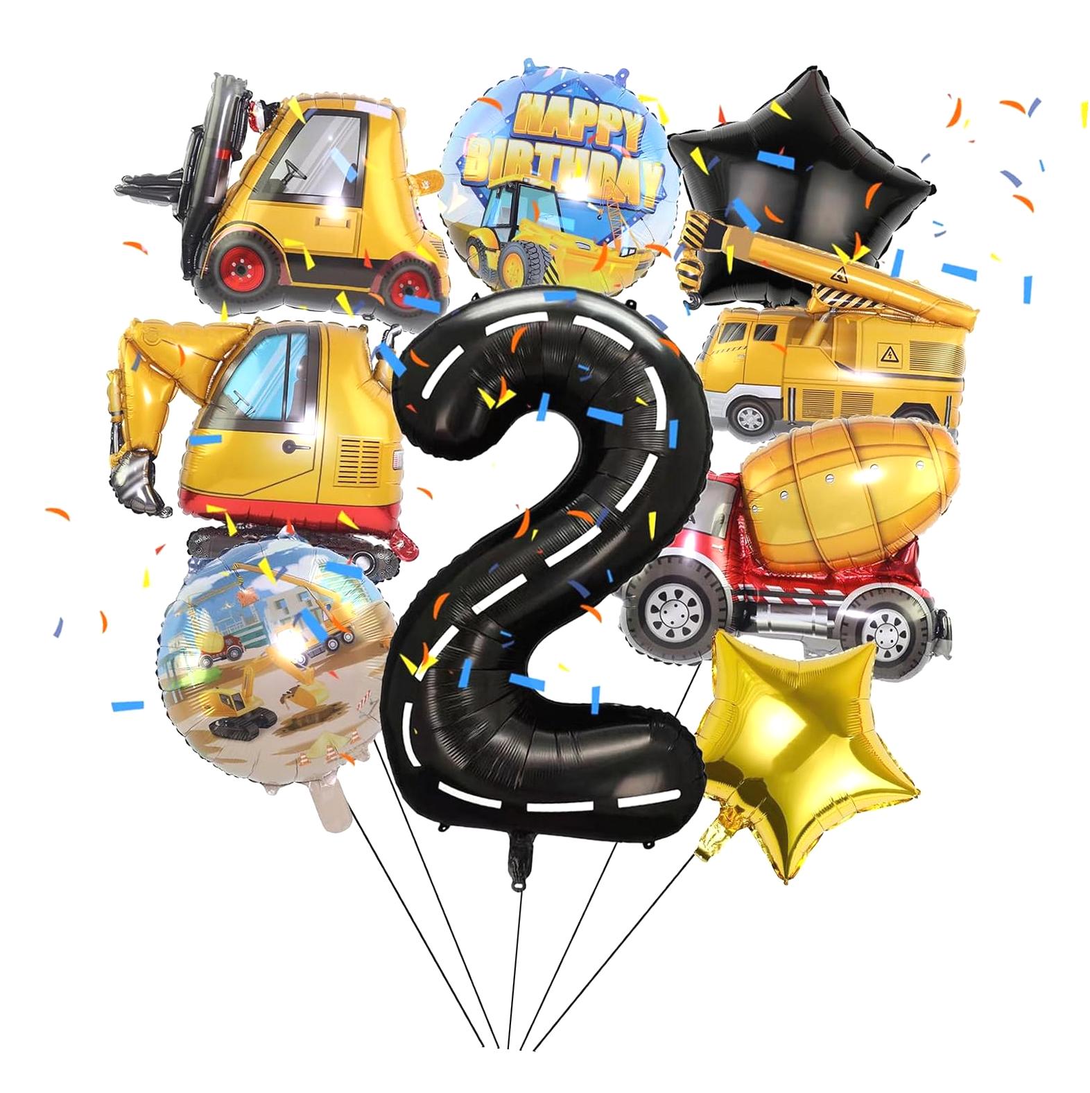 Fuliko Construction Second Birthday Decor, 9-Piece Construction ...