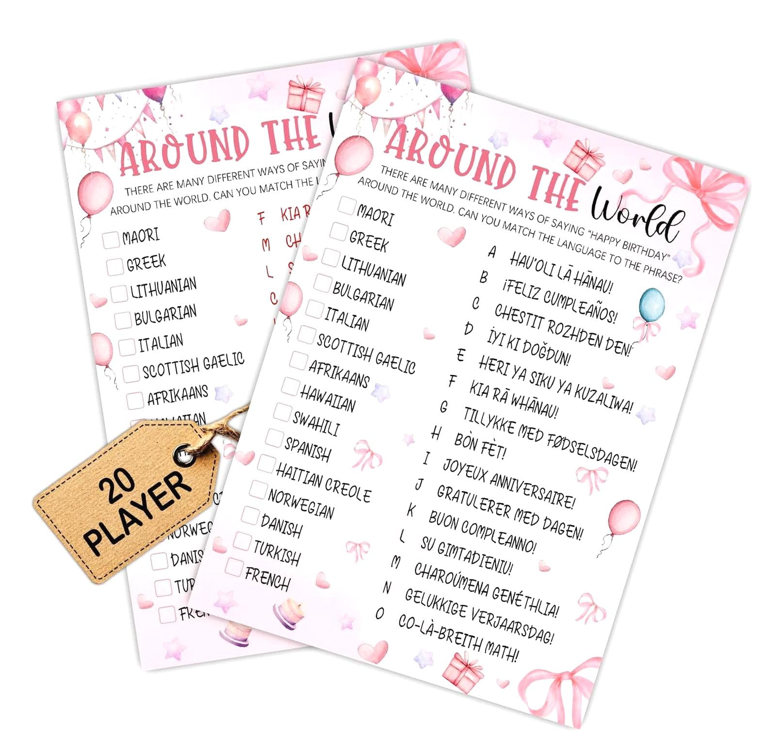 Fuliko Coquette Bow Themed Sleepover Party Essentials - Slumber Games ...