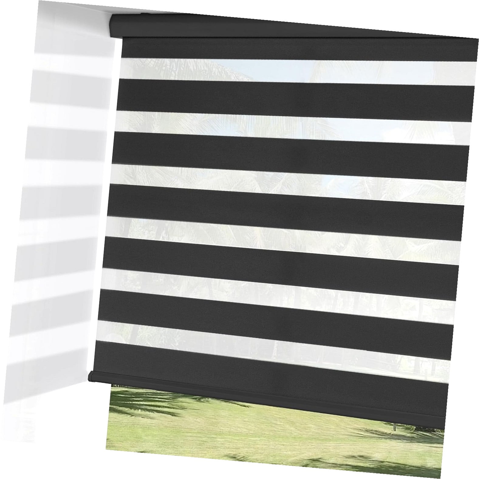 Fuliko Cordless Blinds for , Dual Layer Free-Stop Light Filtering ...