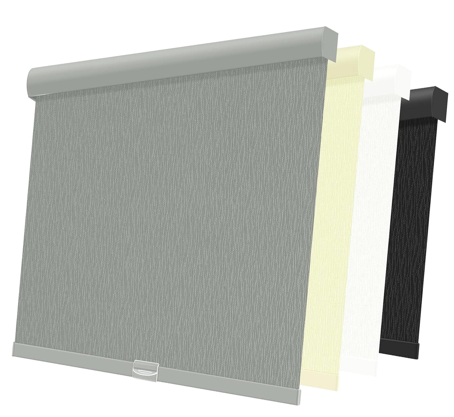 Fuliko Cordless Roller Shades for , Striped Free-Stop Window Blinds ...