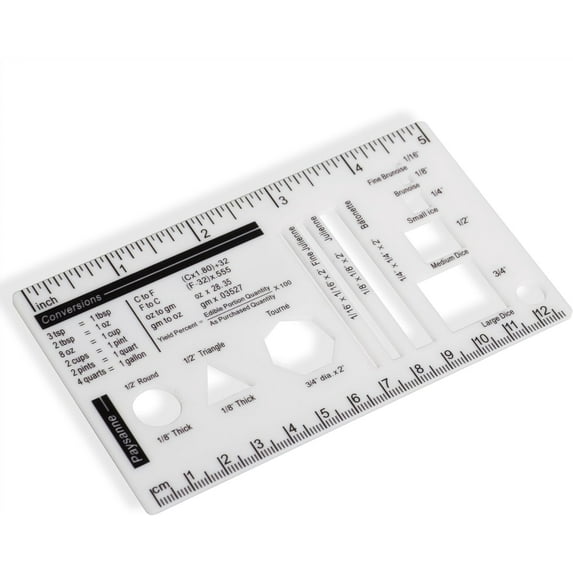 Fuliko Culinary Ruler Acrylic Reference Template Cooking Measurement ...
