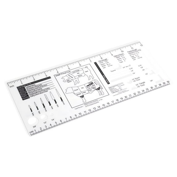Fuliko Culinary Ruler Acrylic Reference Template for Cooking ...