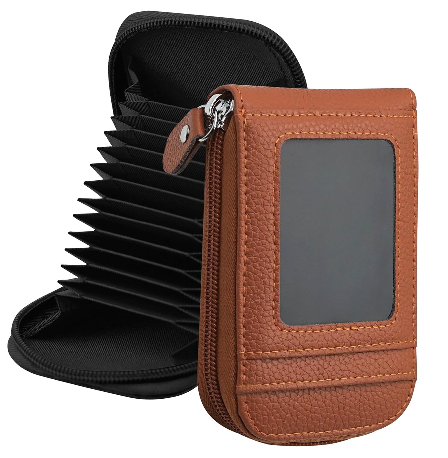 Fuliko DKER Credit Card Case Organizer Wallet with ID Window for and 2 ...
