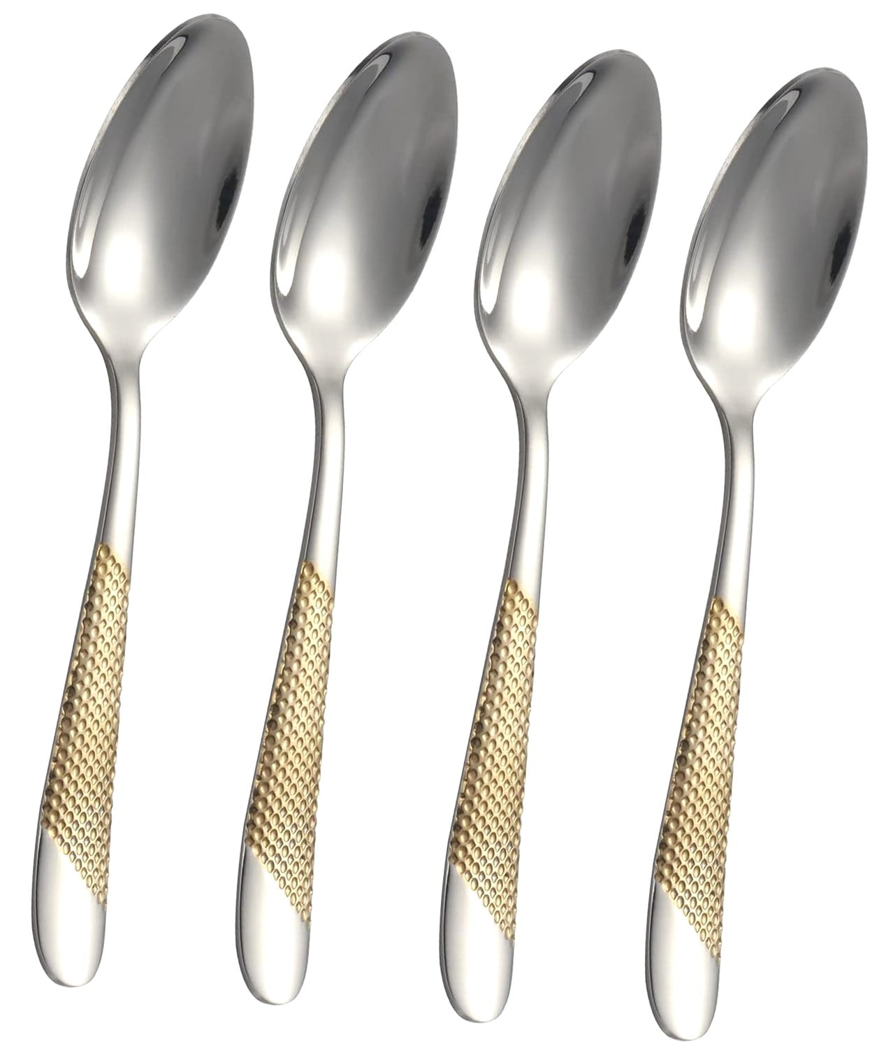 Fuliko Dining Spoon of 4 Steel Silverware Utensils, Soup Spoon ...