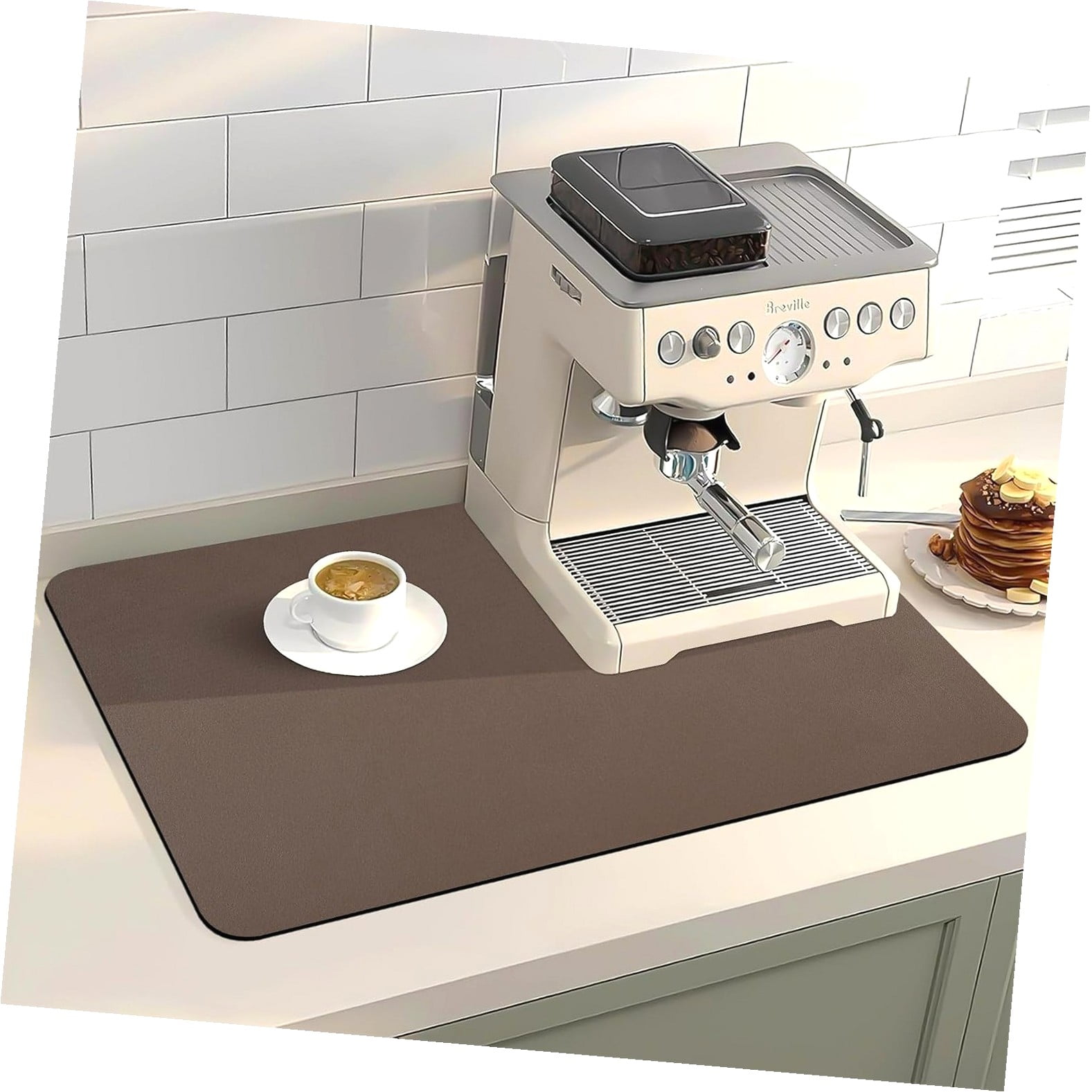 Fuliko Dish Drying Mat, 16" 24" Dish Drying Rack Pad with Rubber ...