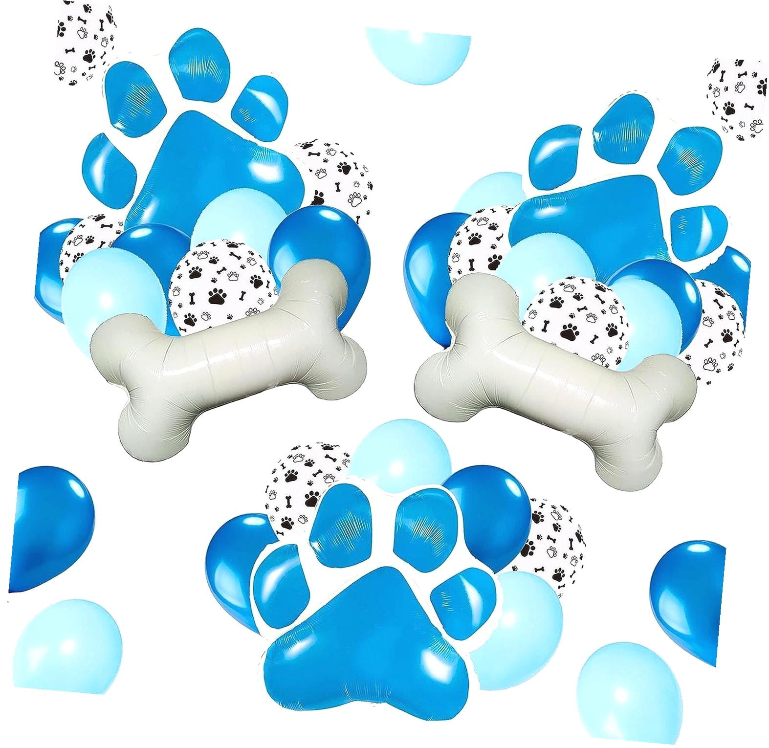 Fuliko Dog Birthday Balloons Set: 35 Paw & Helium Balloons for a Puppy ...