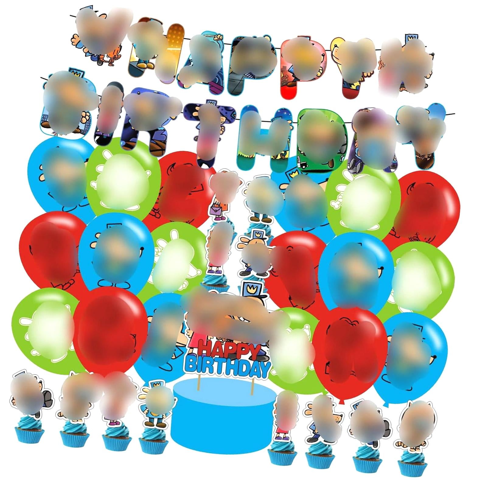 Fuliko Dog Cartoon Man Party Decorations, Birthday Party Essentials for ...